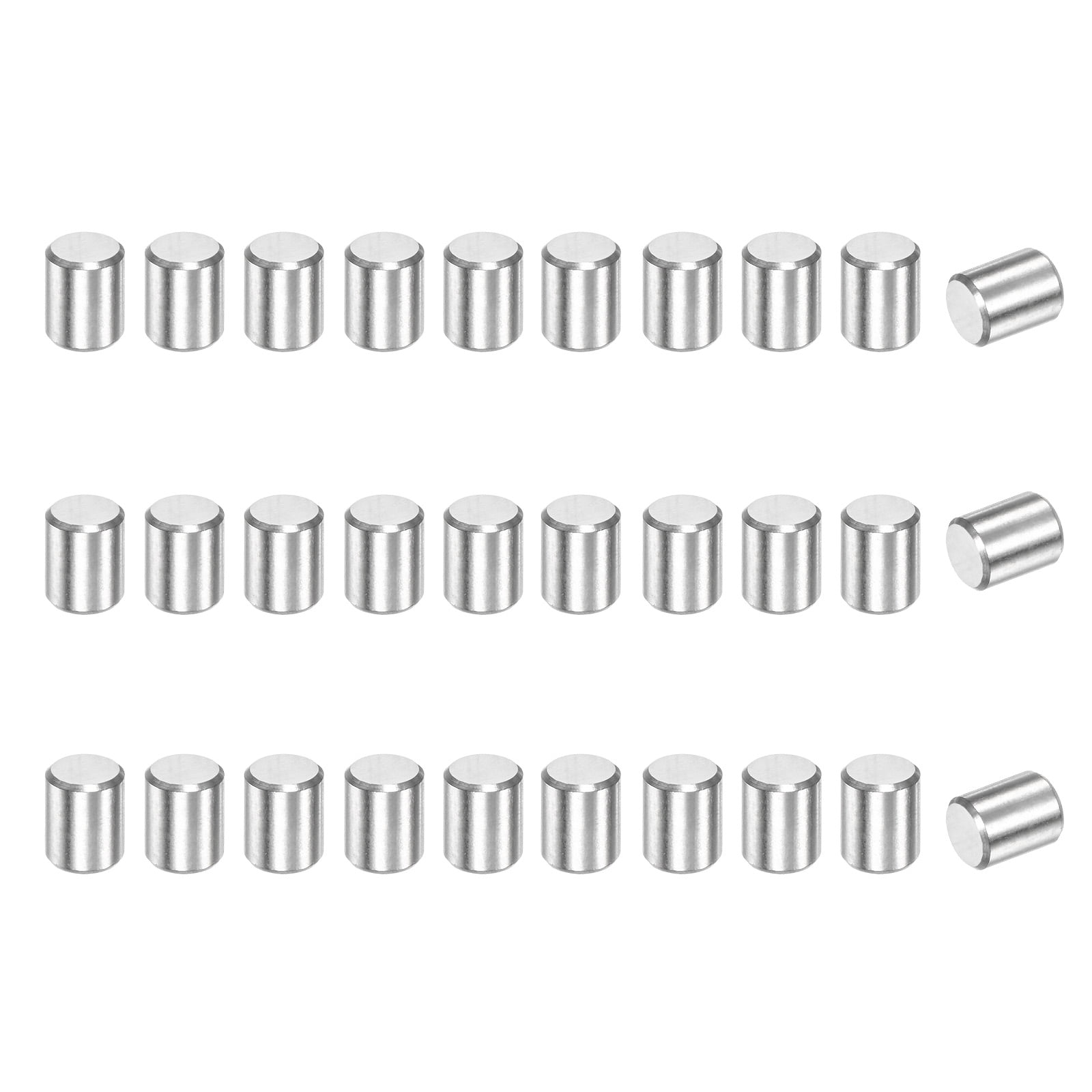 Uxcell 40-Pack 4 x 6 mm Dowel Pin, 316 stainless steel Support Pin ...