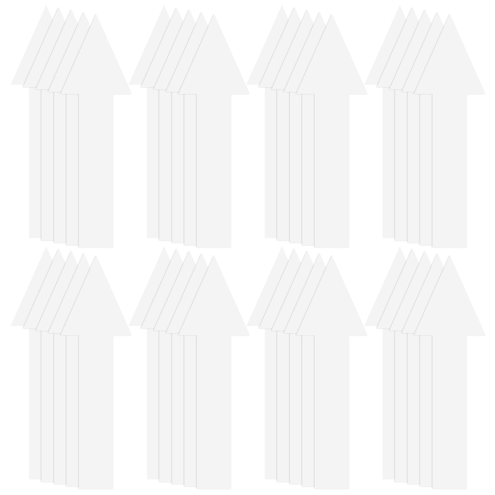 Uxcell 40-Pack Arrow Sticker, 8 Inch Self Adhesive Arrow Sign for Floor ...