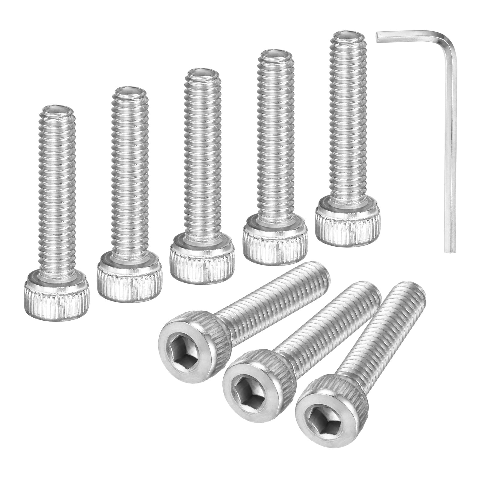 Uxcell 40-Pack M4 x 18mm Hex Socket Head Cap Screws Bolts, 304 ...
