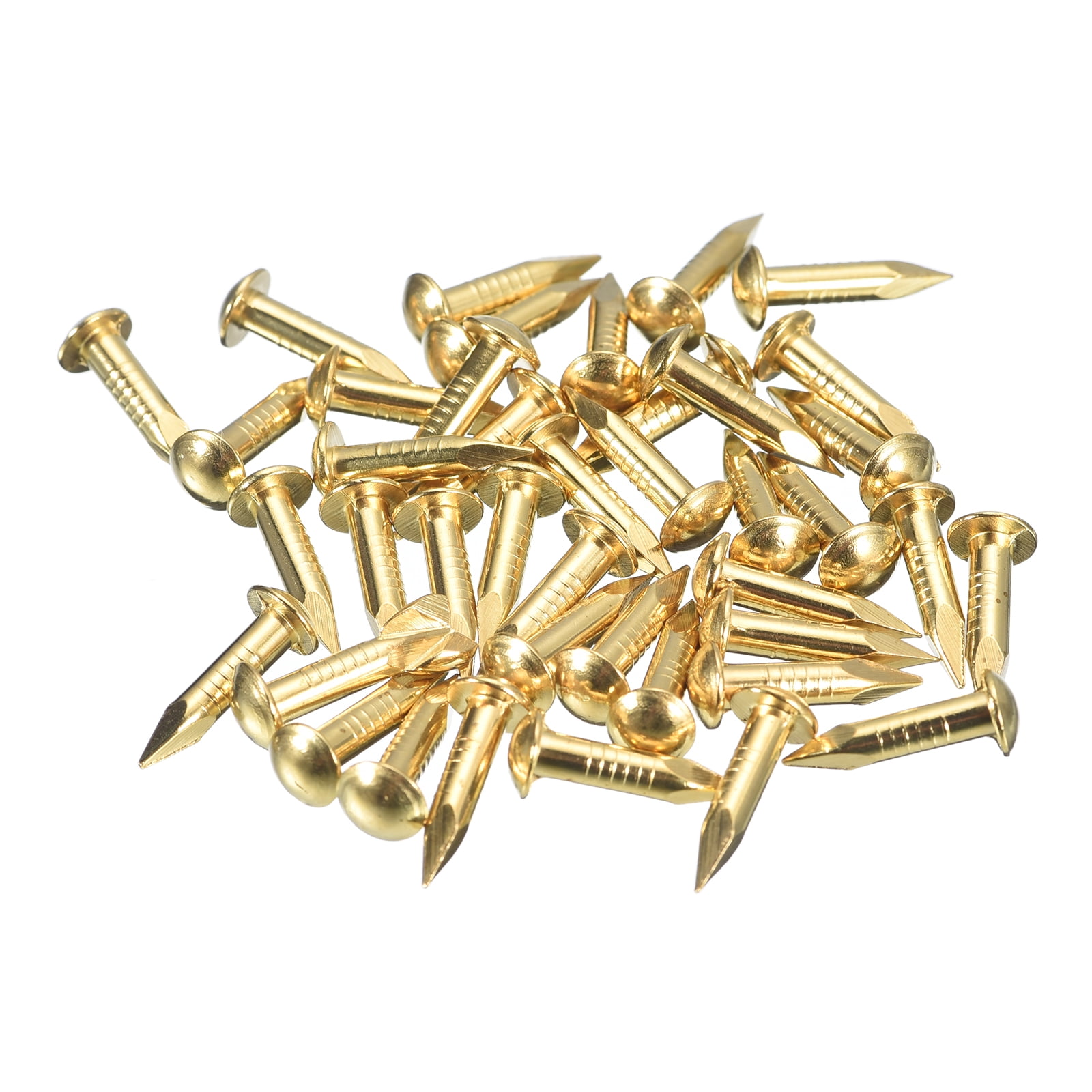 Uxcell 40 Pack Small Tiny Nails 2.8x15mm(DxL) Tiny Brass Nails Hardware ...