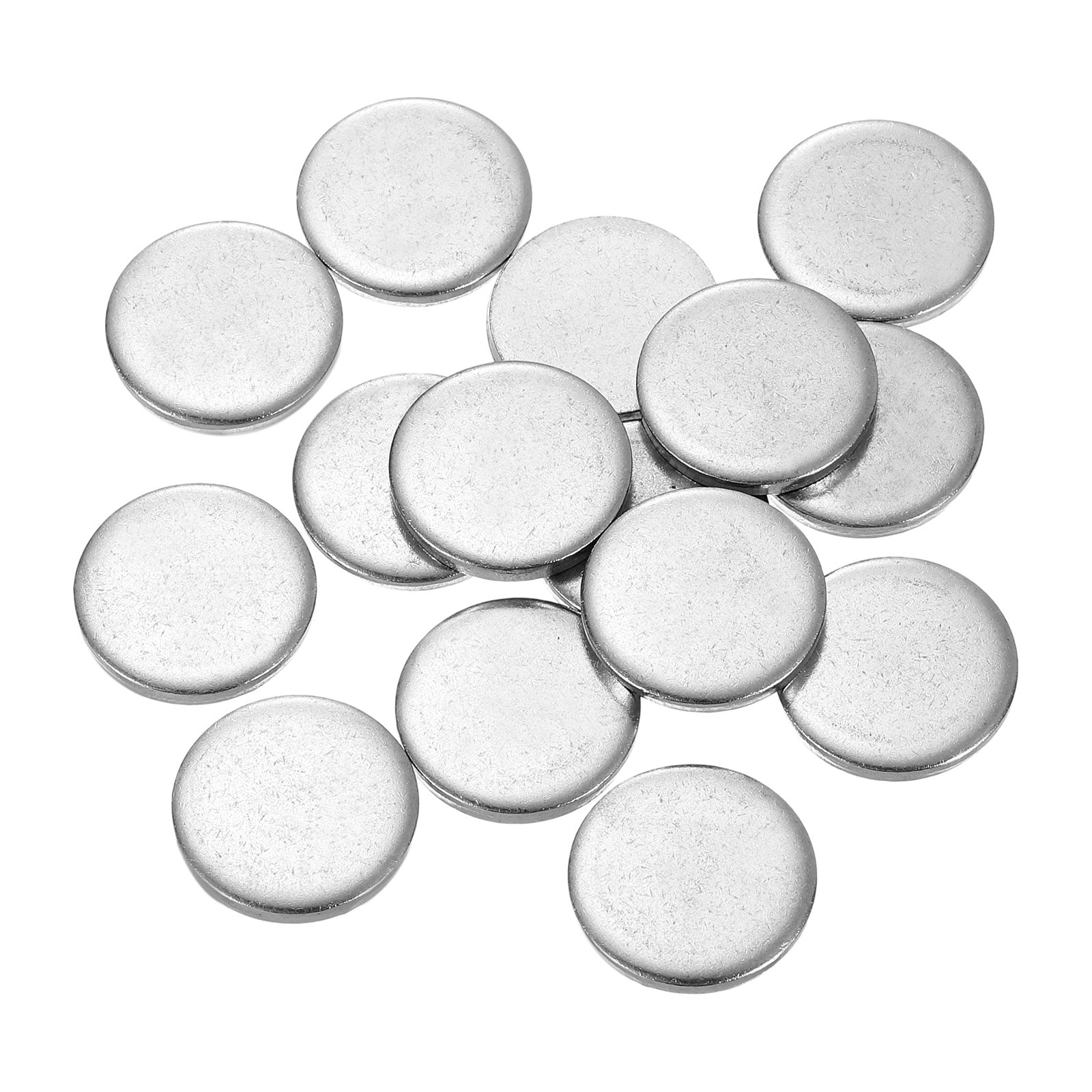 Uxcell 40 Pack Stainless Steel Disc, 25/32"(20mm) Dia 0.12"(3mm) Thick ...