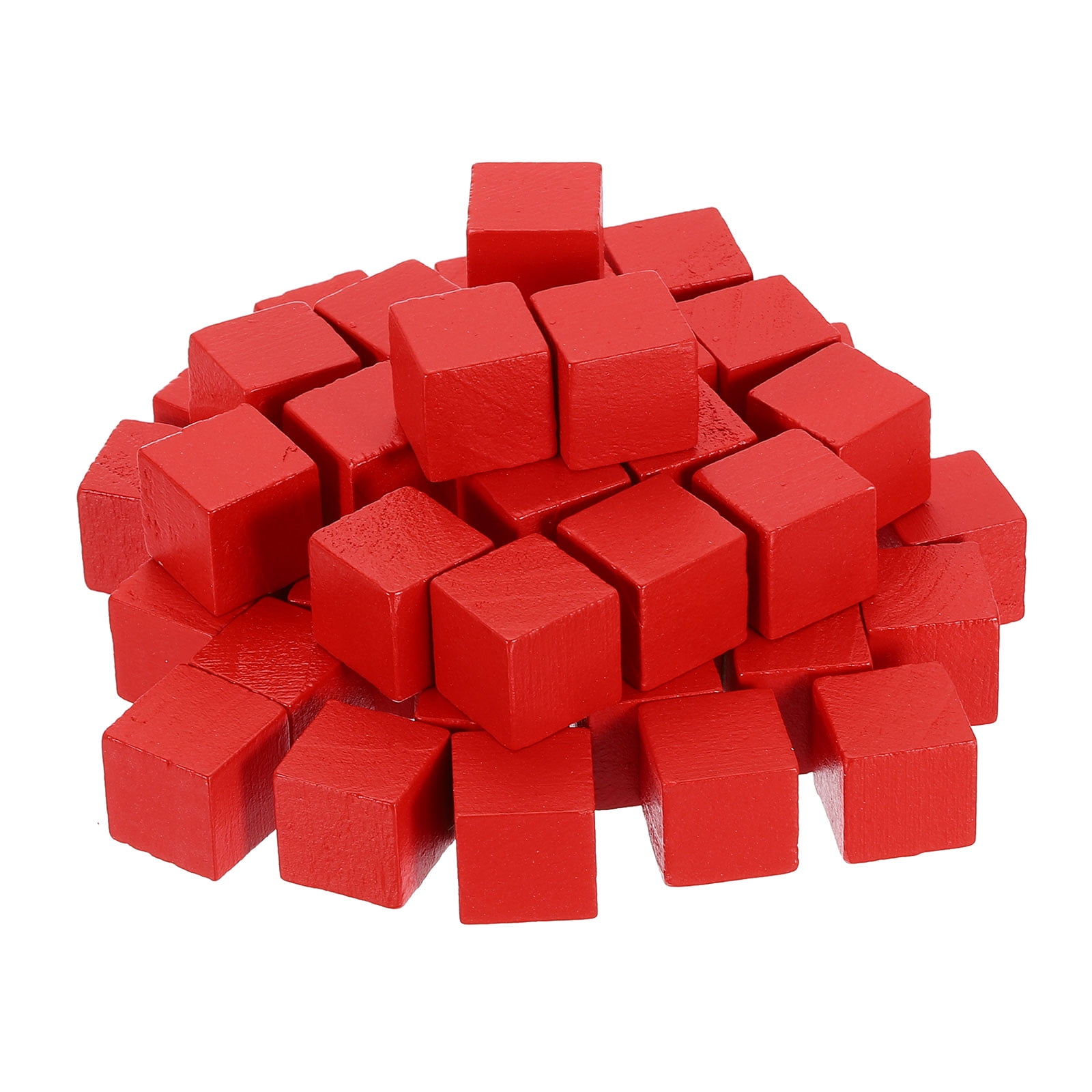 Uxcell 40 Pack Wood Blocks for Crafts, 2cm Unfinished Wood Cube Solid ...