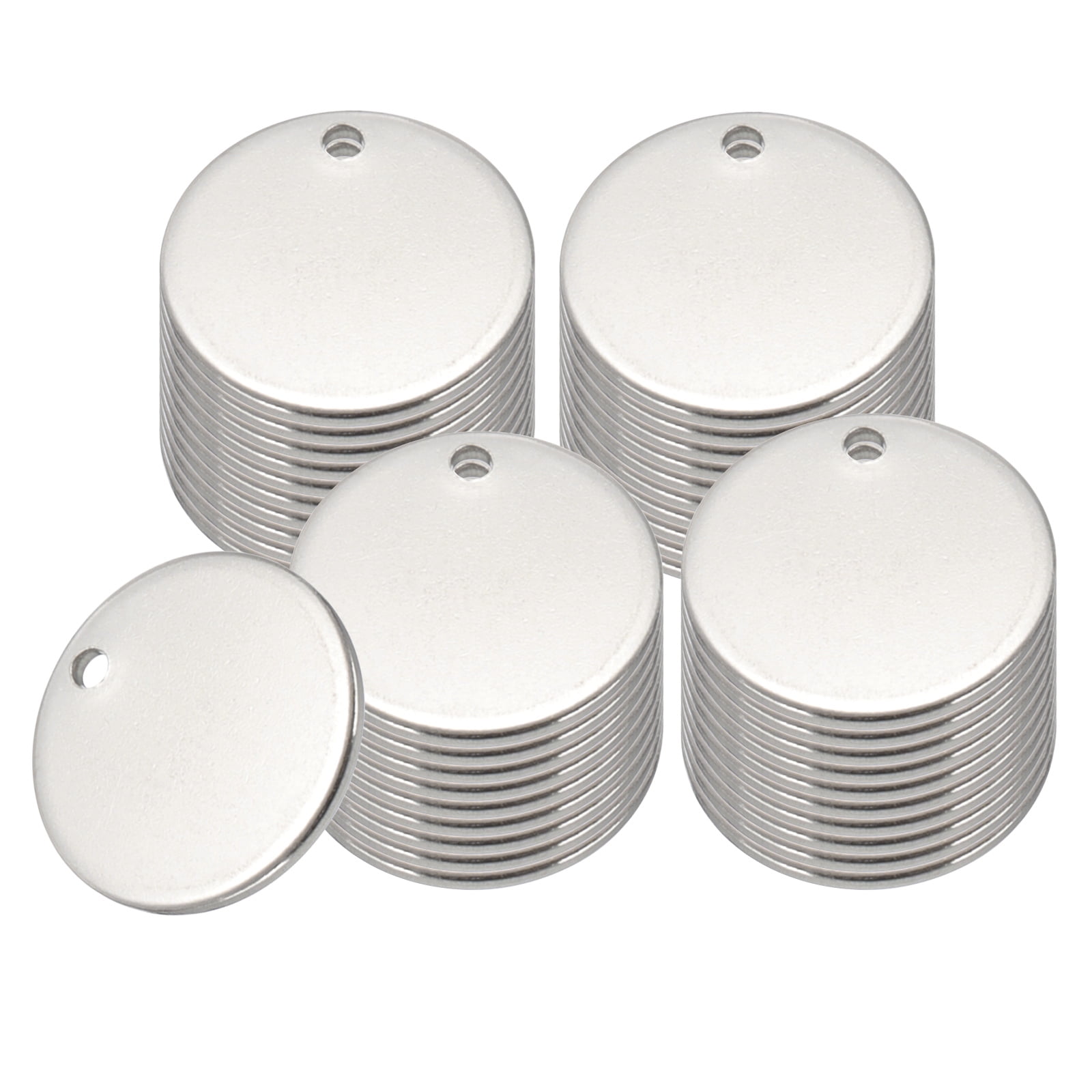 Uxcell 40 Pcs 1/2 Inch Round Metal Stamping Blanks, Stainless Steel ...