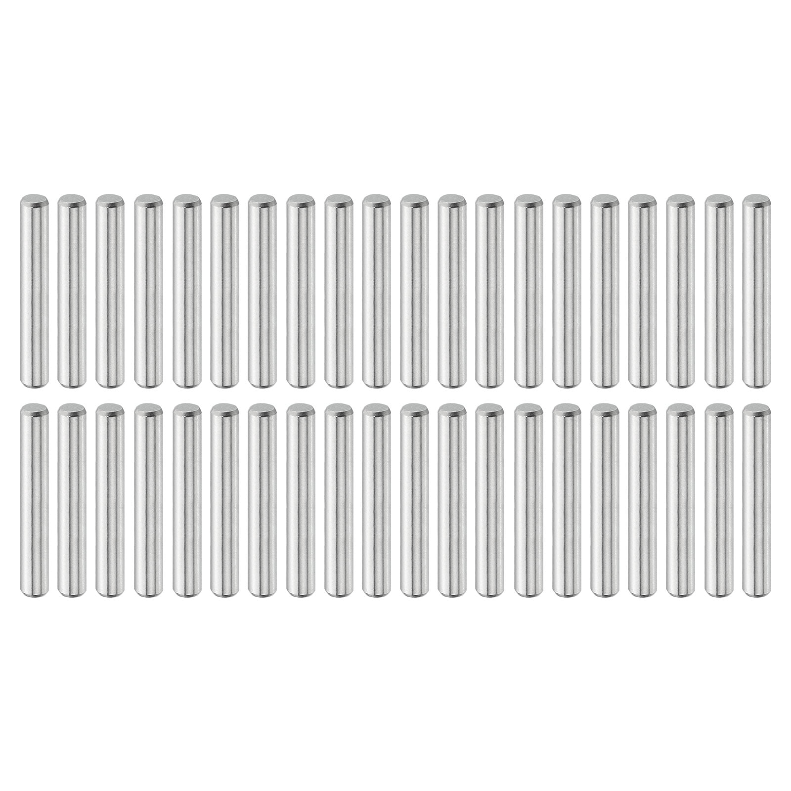 Uxcell 40 Pcs 3 mm x 20 mm Dowel Pins, 316L Stainless Steel Cylindrical ...