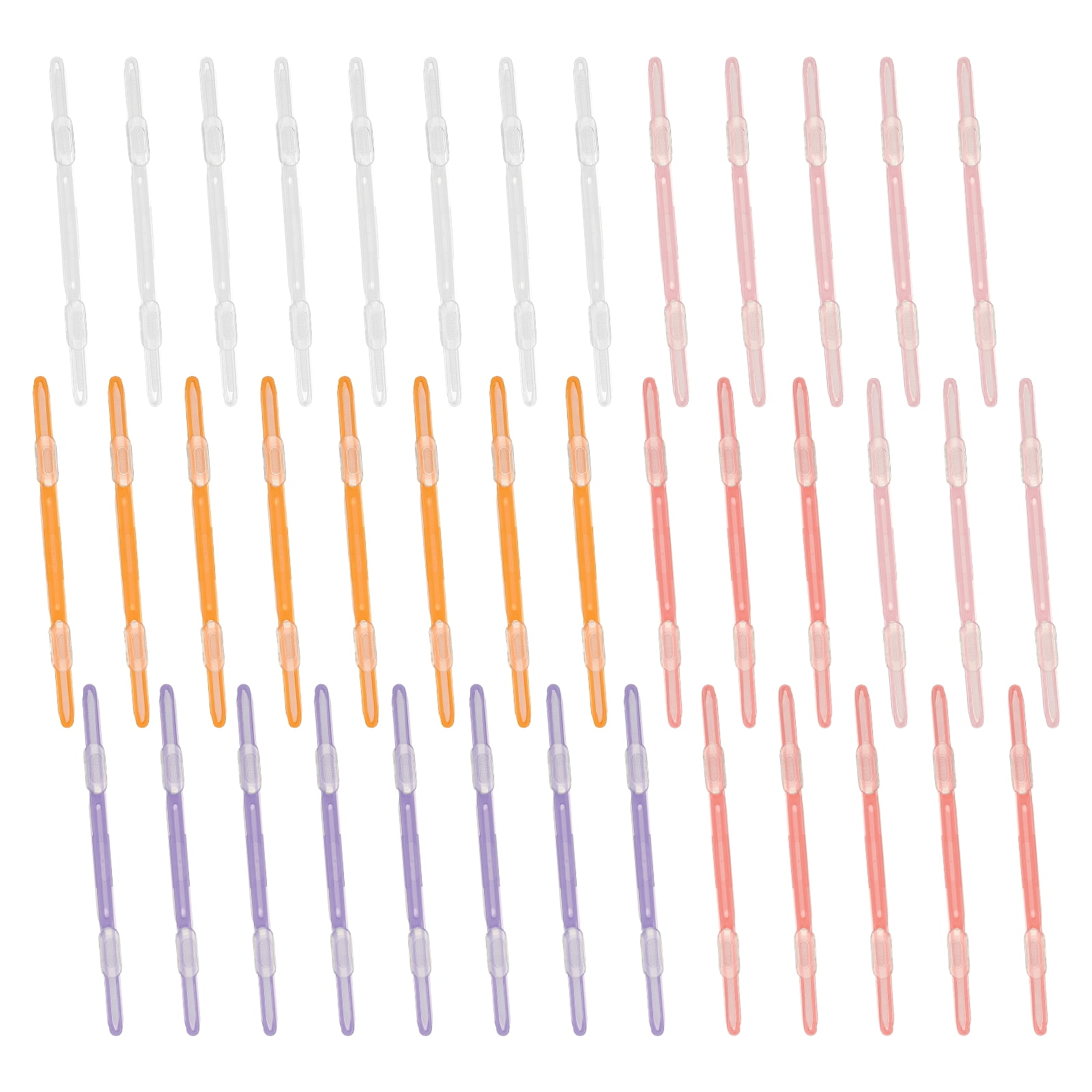 Uxcell 40 Pcs Loose-Leaf Paper Binding Clamps, Multicolor 2 Plastic ...