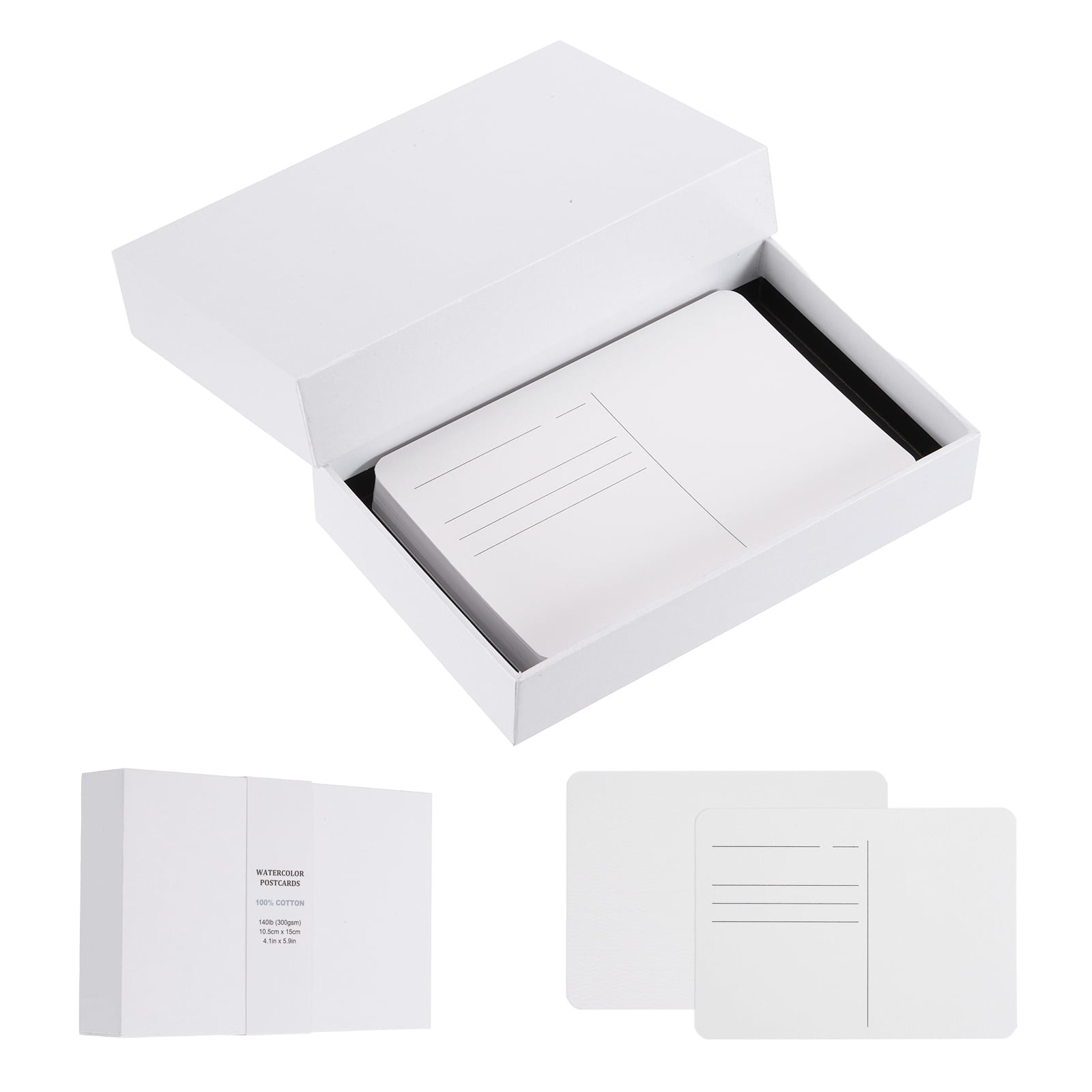 Uxcell 40Sheets Watercolor Postcards, 100% Cotton 4"x6" Watercolor ...