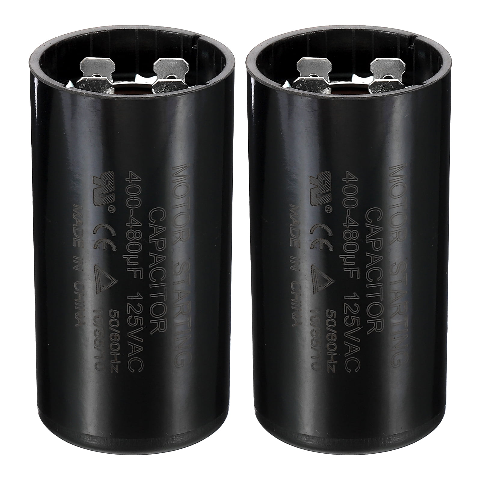 Uxcell 400-480uF/Mfd 125VAC 50/60Hz Motor Start Capacitor CD60 Run ...