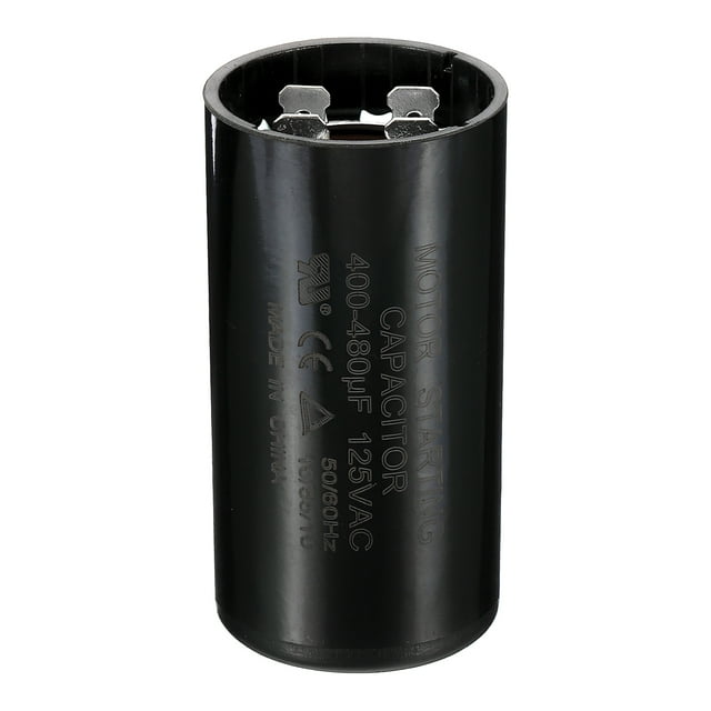 Uxcell 400-480uF/Mfd 125VAC 50/60Hz Motor Start Capacitor CD60 Run ...