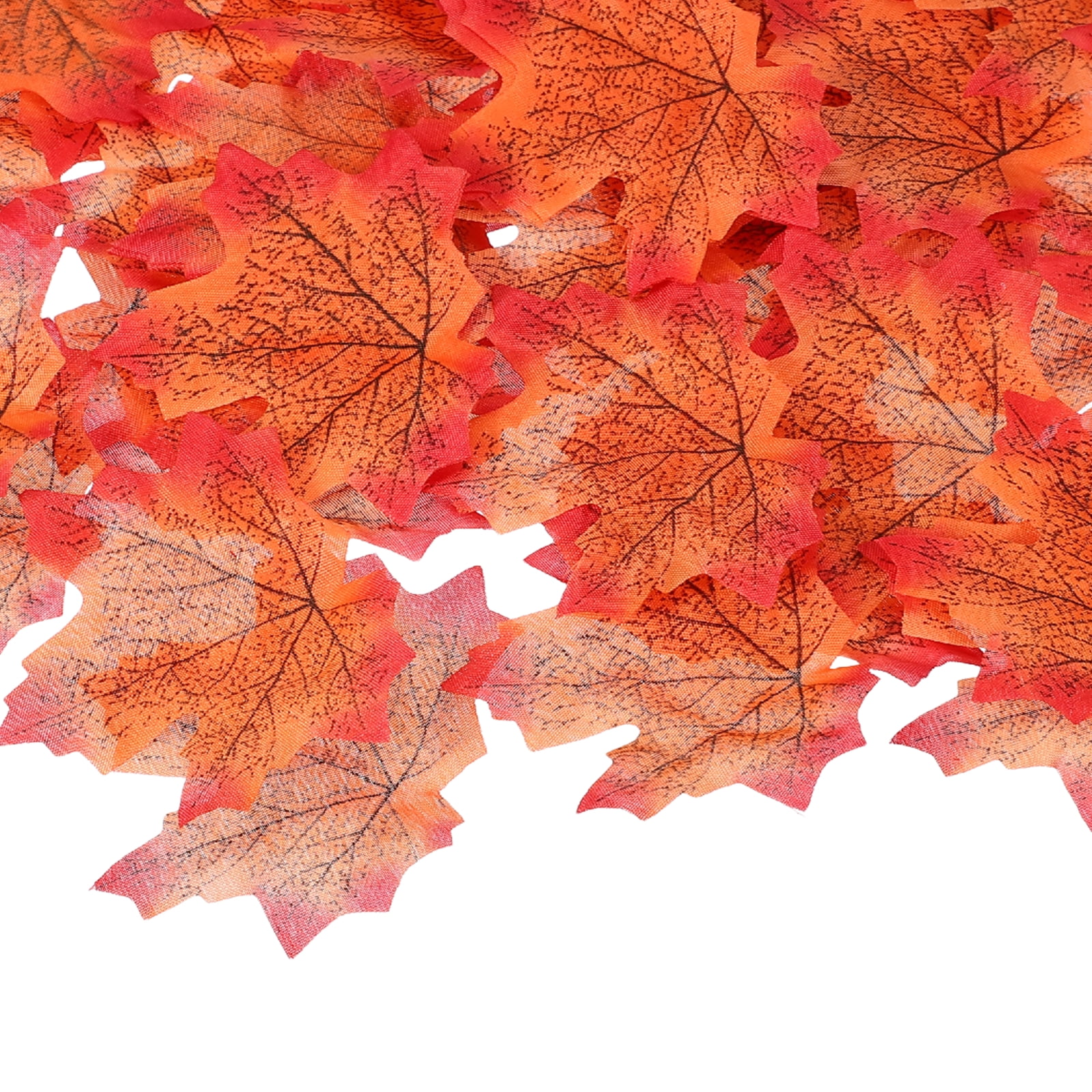 Uxcell 400 Pack Fall Leaves 3.3 Inch Colored Mixed Fake Leaves ...