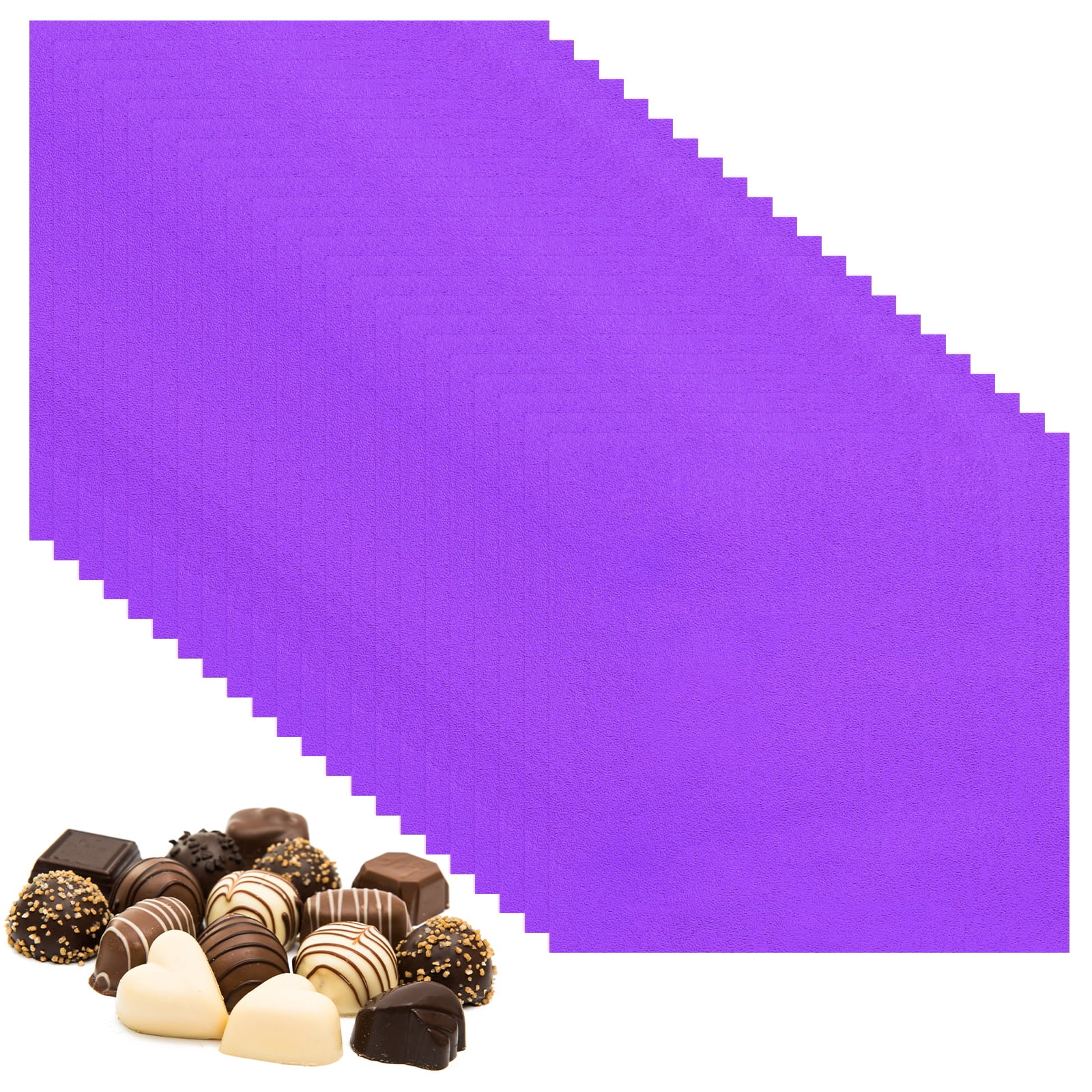 Uxcell 400 Pcs Candy Foil Wrappers, 3.1 x 3.1 Inch Aluminium Foil ...