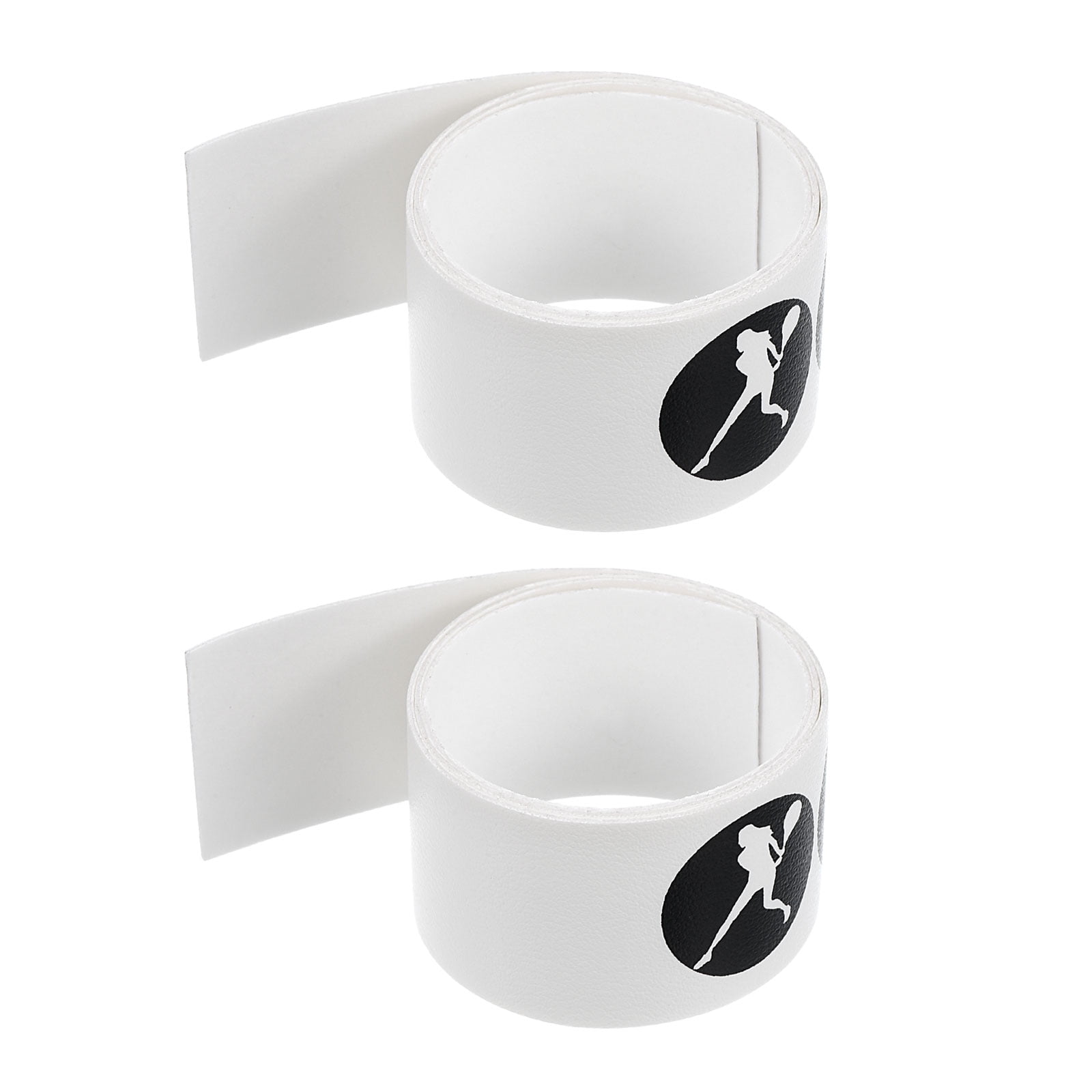 Uxcell 400 x 24mm Tennis Racket Head Guard Tape, 2 Piece PU Racket ...