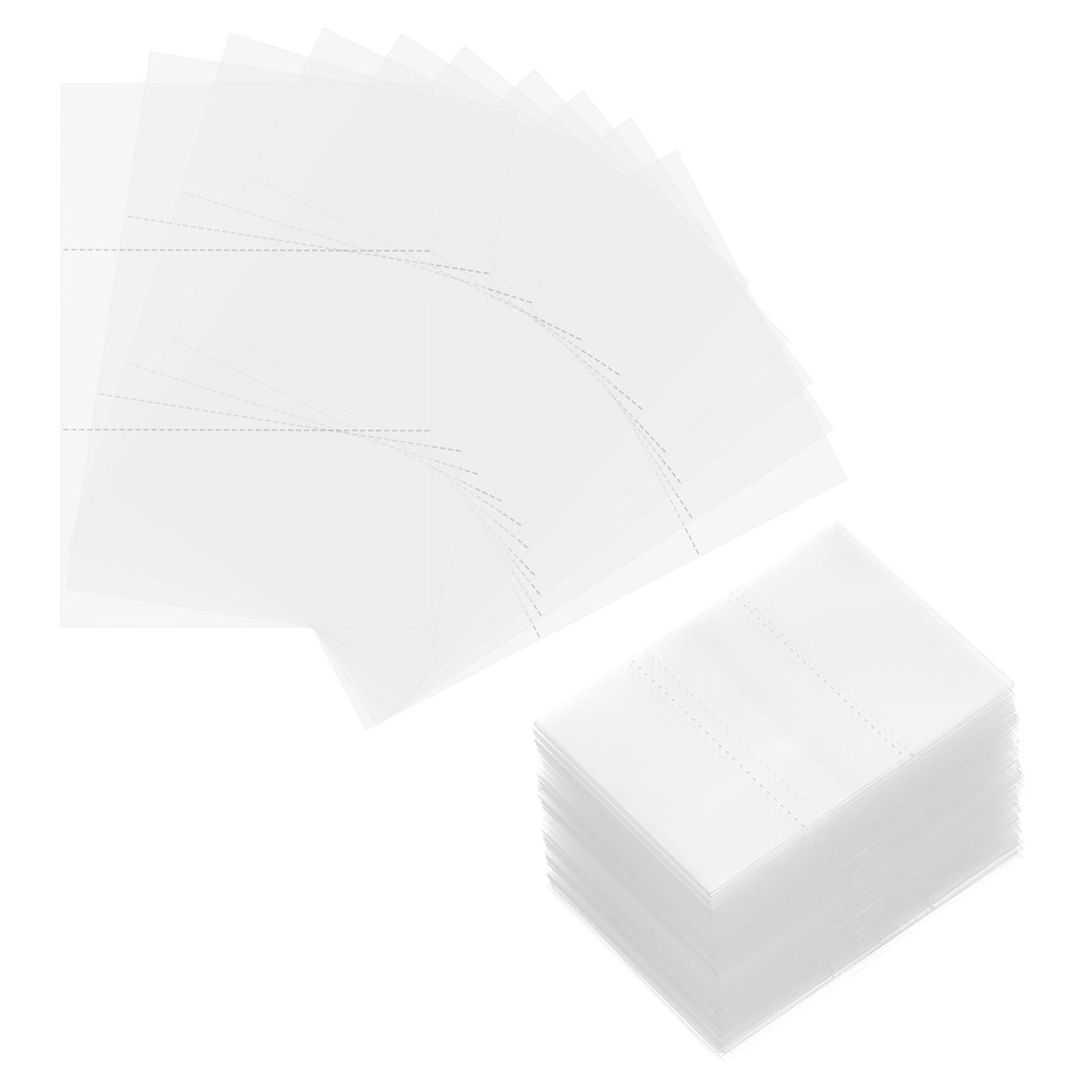Uxcell 400Pcs Clear Perforated Shrink Band, 35x25mm Heat Shrink Wrap ...