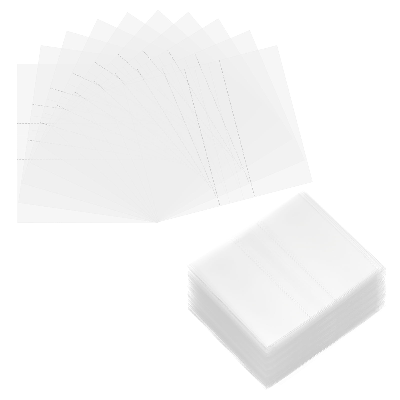 Uxcell 400Pcs Clear Perforated Shrink Band, 45x40mm PVC Heat Shrink ...