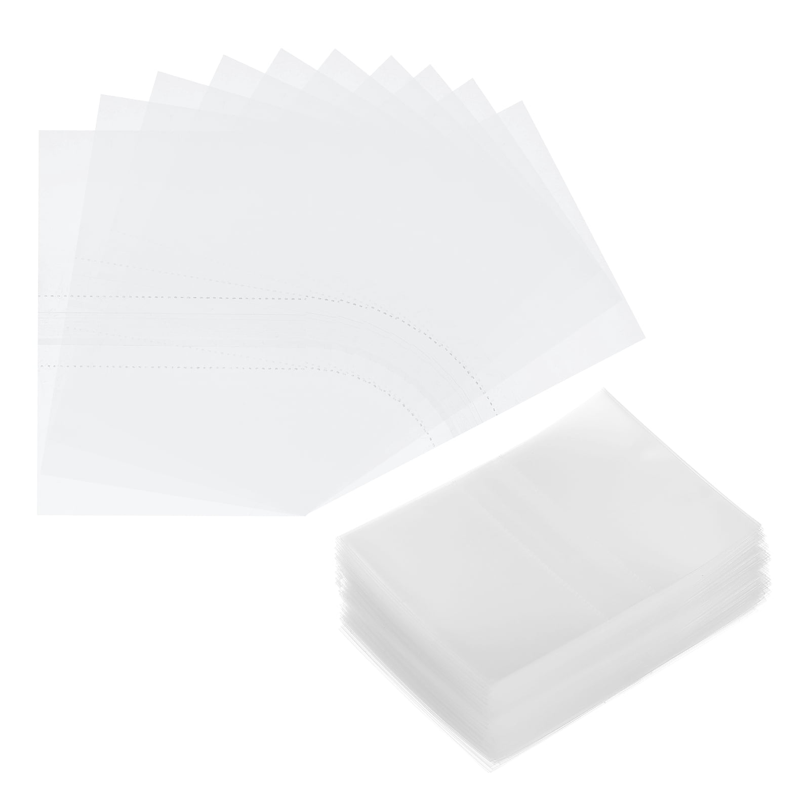 Uxcell 400Pcs Clear Perforated Shrink Band, 55x40mm PVC Heat Shrink ...