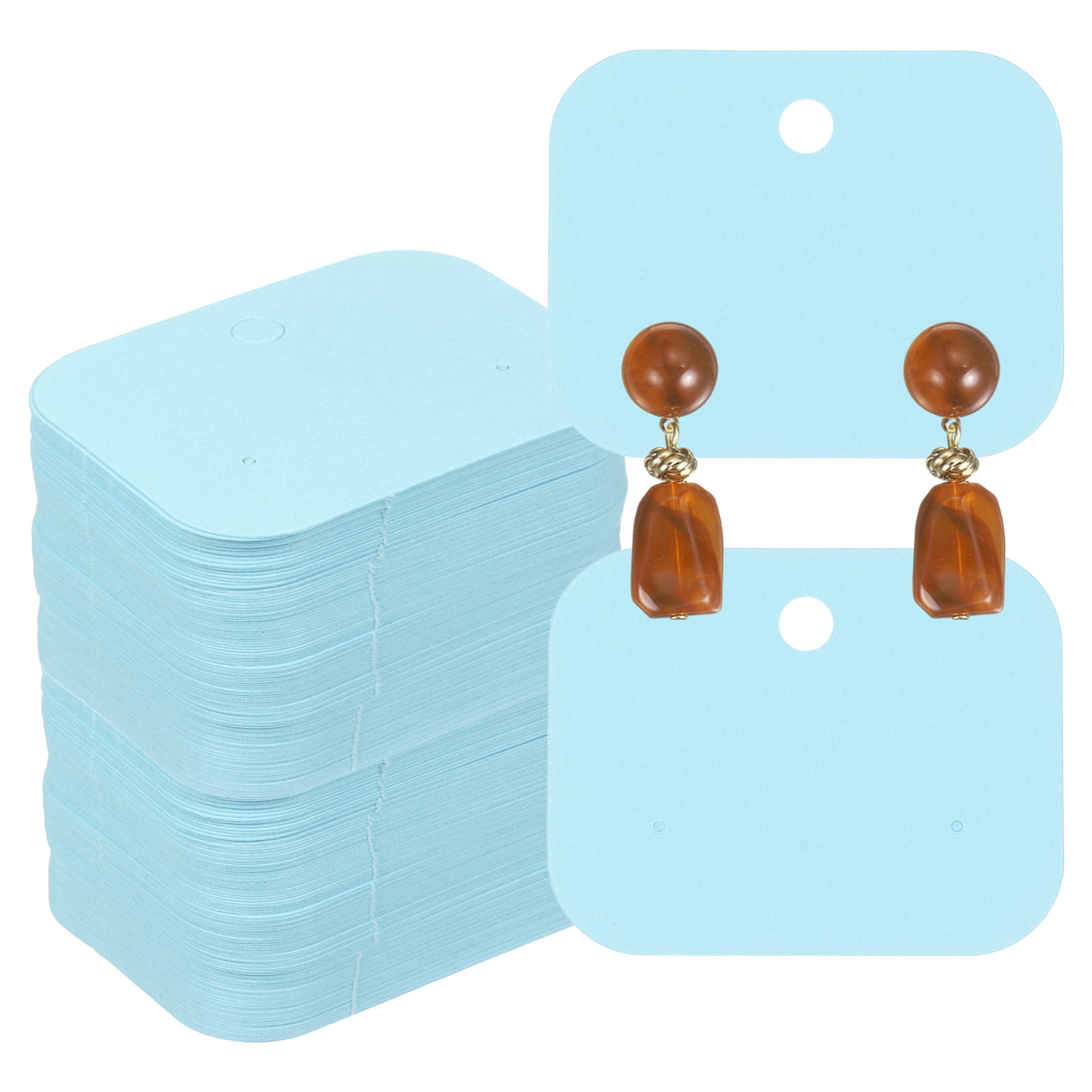 Uxcell 400Pcs Earring Display Cards, 1.6