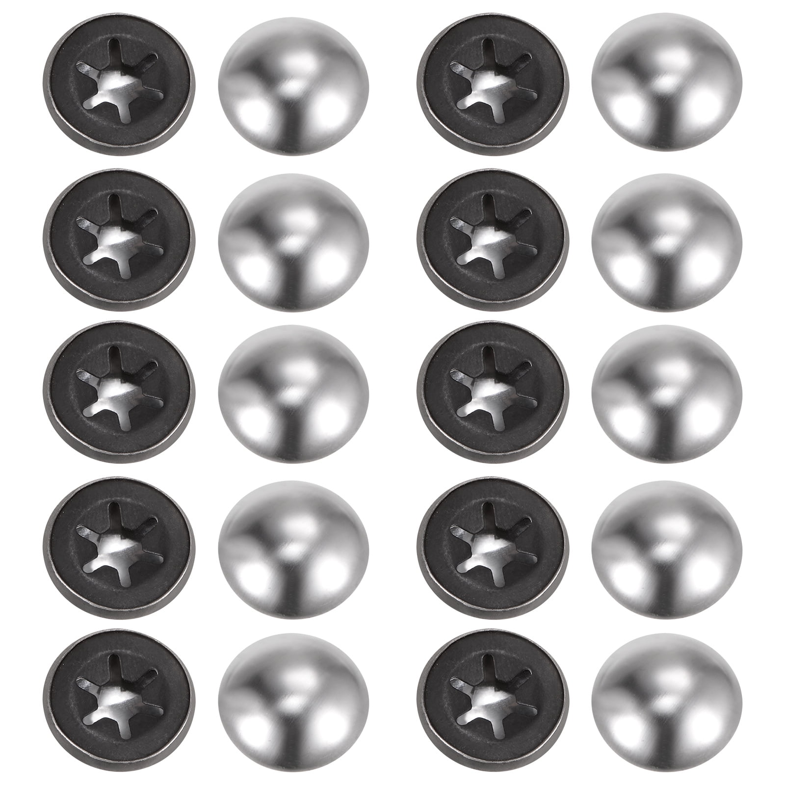 Uxcell 40PCS 65Mn Steel Push on Push Nut Caps 0.2 Inch Axle Push Nut ...