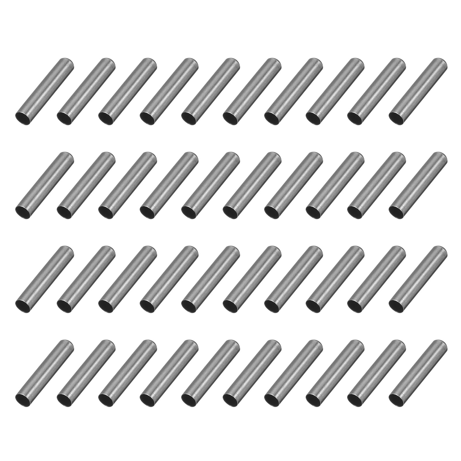 Uxcell 40Pack 3.5x20mm Metal Shoelace Tips Column Shoelace Repair Cords ...