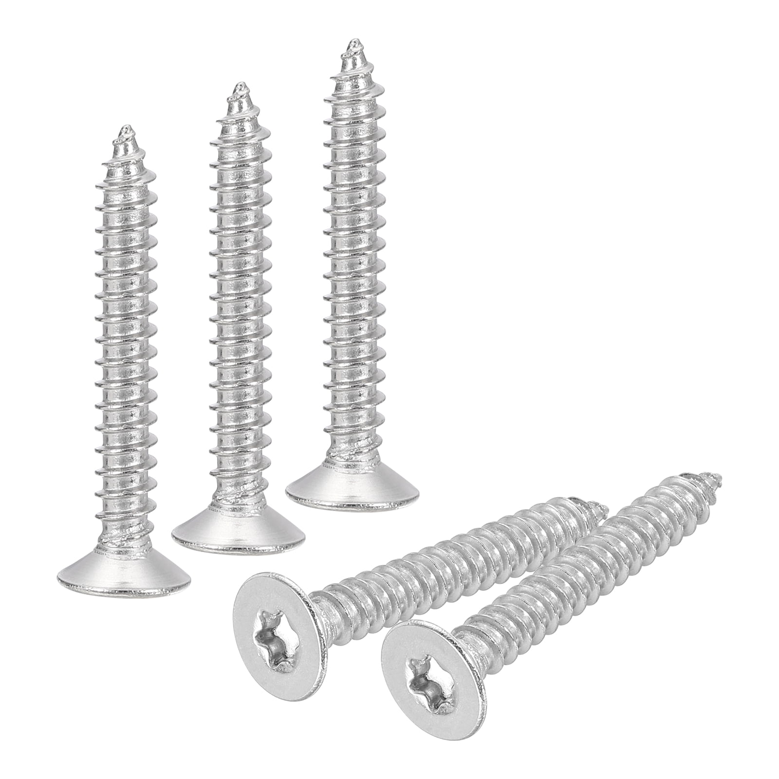 Uxcell 40Pack M5 x 35mm 304 Stainless Steel Flat Head Torx Screws Fit ...
