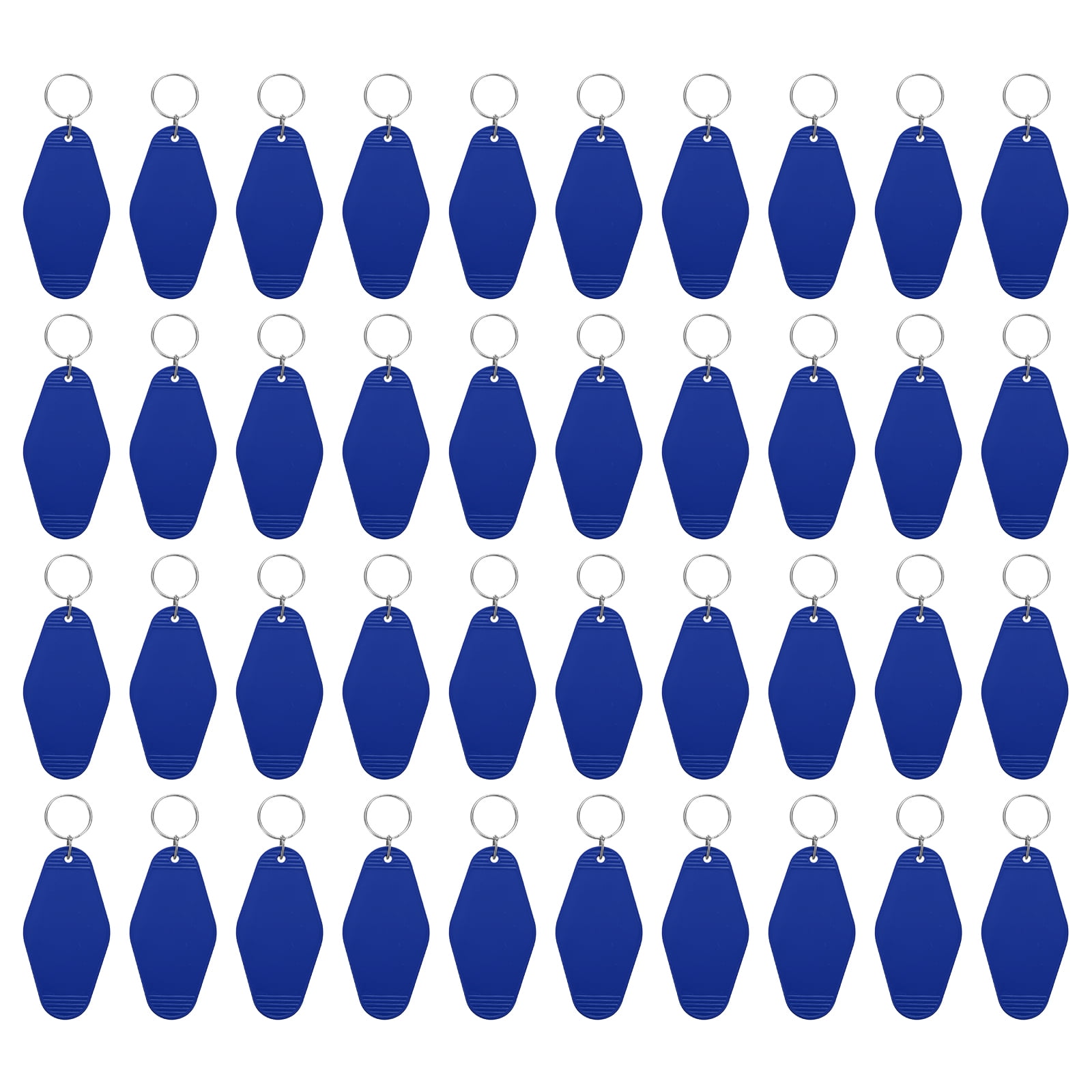 Uxcell 40Pcs Hotel Keychains Blank, Vintage Plastic Rhombus Motel ...