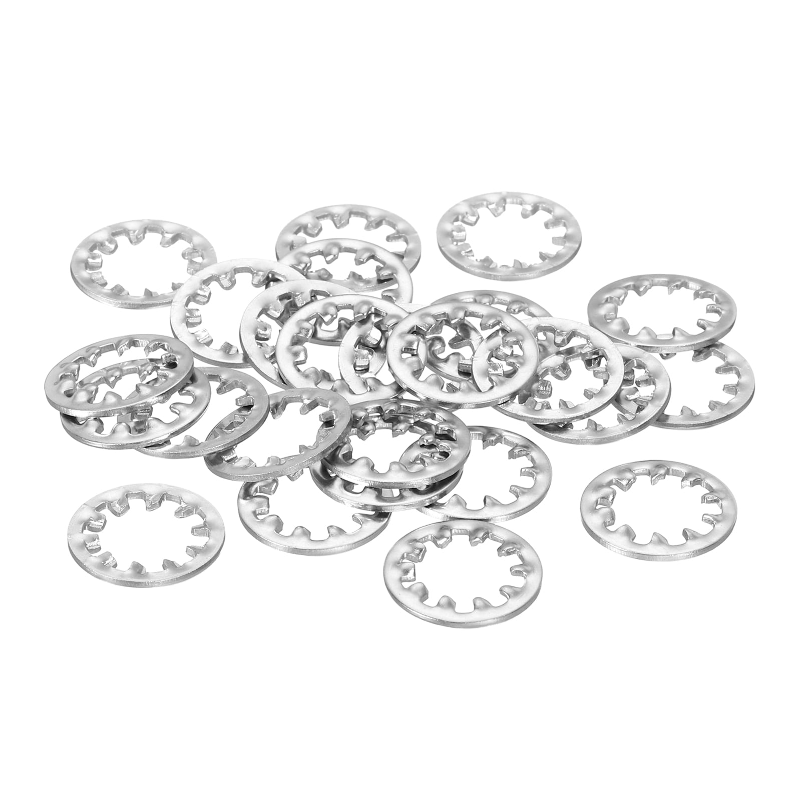 Uxcell 40Pcs Internal Tooth Star Lock Washers, 3/8-Inch Stainless Steel ...