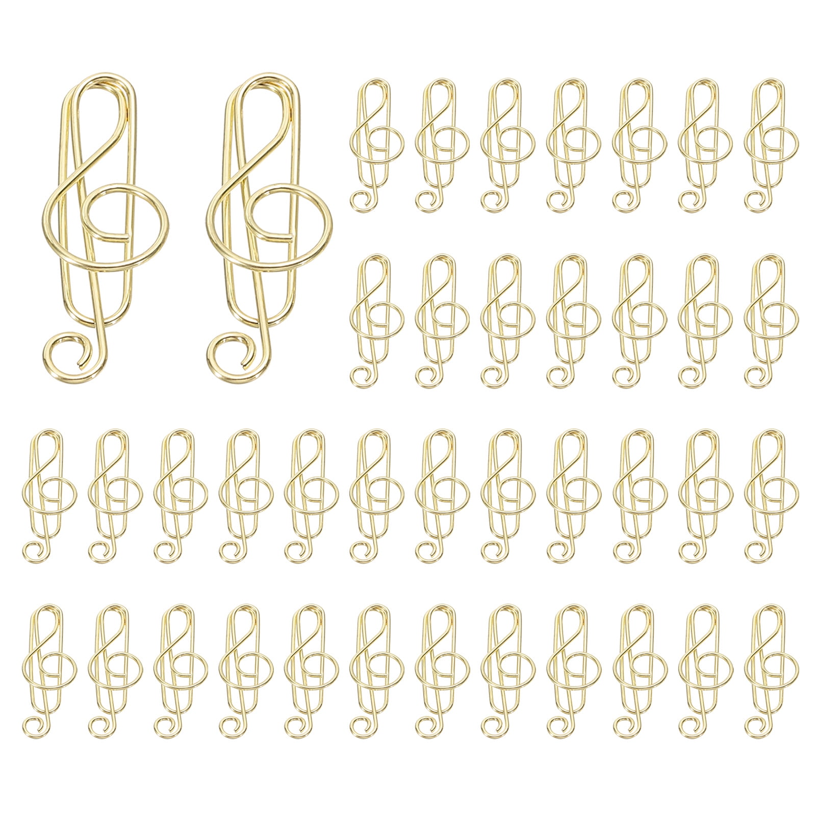 Uxcell 40Pcs Music Note Shape Cute Paper Clip for Fun Office Supplies ...