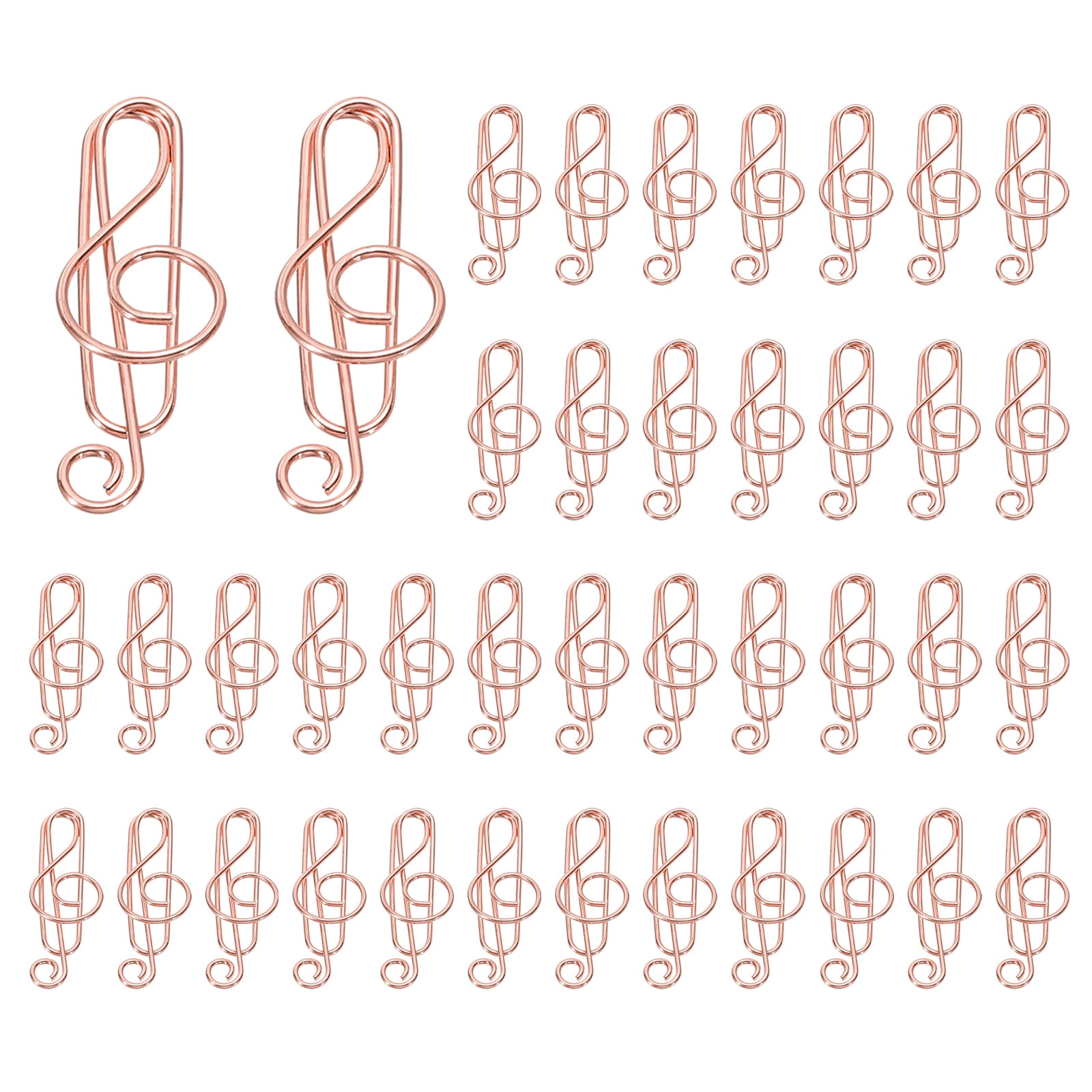 Uxcell 40Pcs Music Note Shape Cute Paper Clip for Fun Office Supplies ...