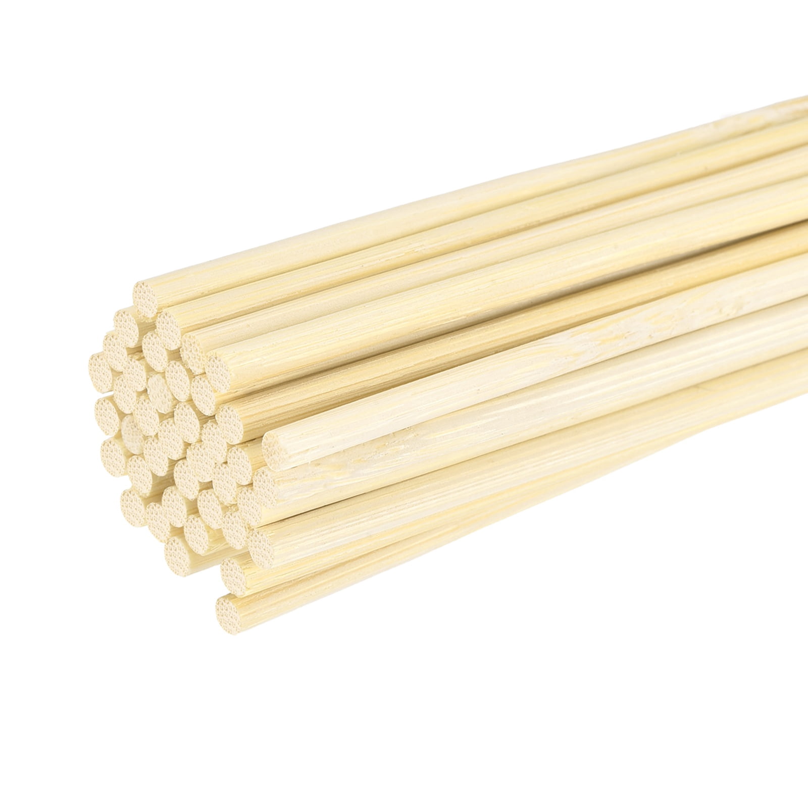 Uxcell 40Pcs Wooden Dowel Rods, 1/8 x 7.9 Inch Round Dowel Rod Wood ...