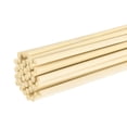 Uxcell 40Pcs Wooden Dowel Rods, 5/32 x 3.9 Inch Round Dowel Rod Wood ...