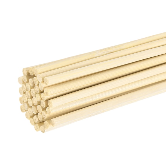 Uxcell 40Pcs Wooden Dowel Rods, 5/32 x 3.9 Inch Round Dowel Rod Wood ...