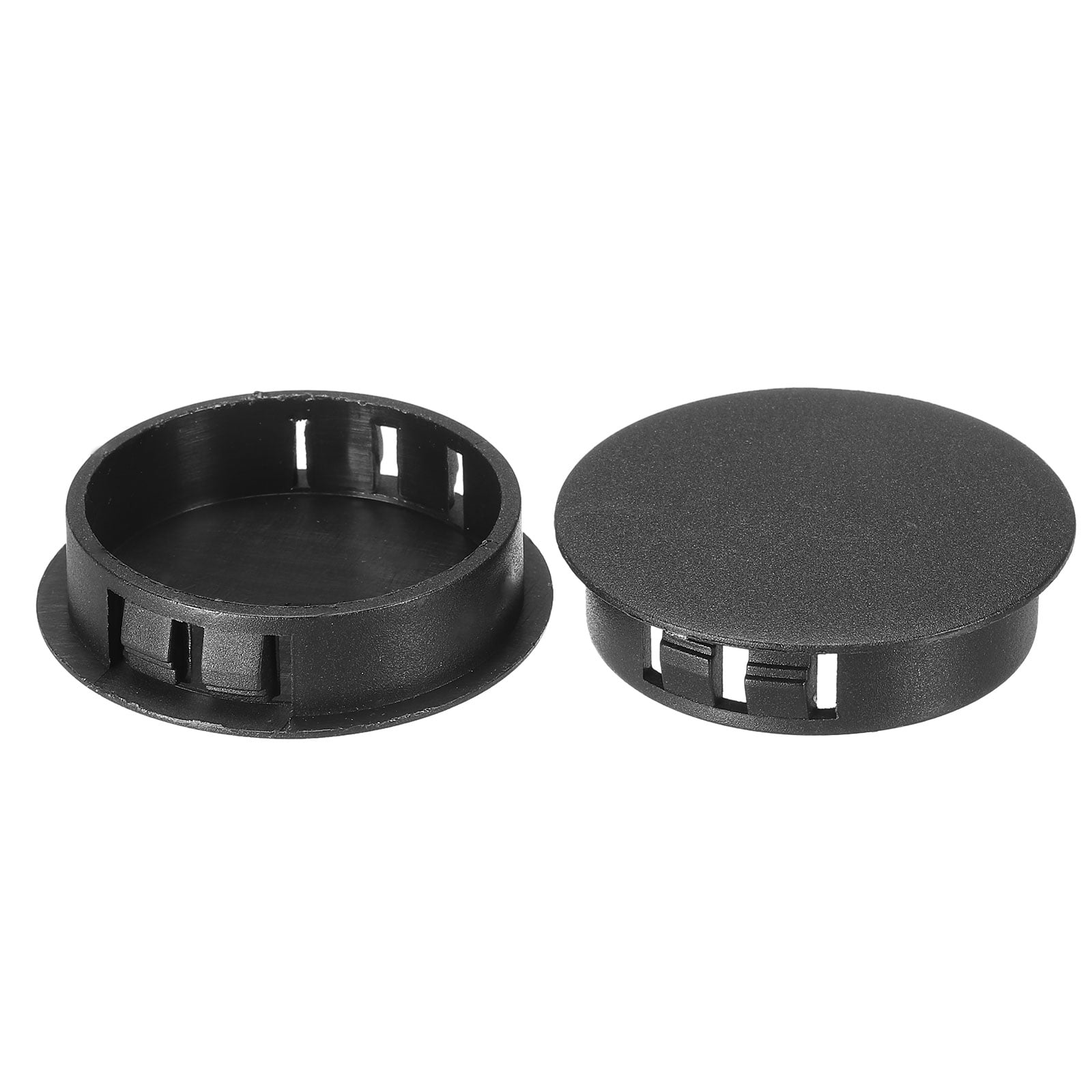 Uxcell 40mm 1.6" Plastic Hole Plugs, Flush Type Round Hole Cover Snap ...