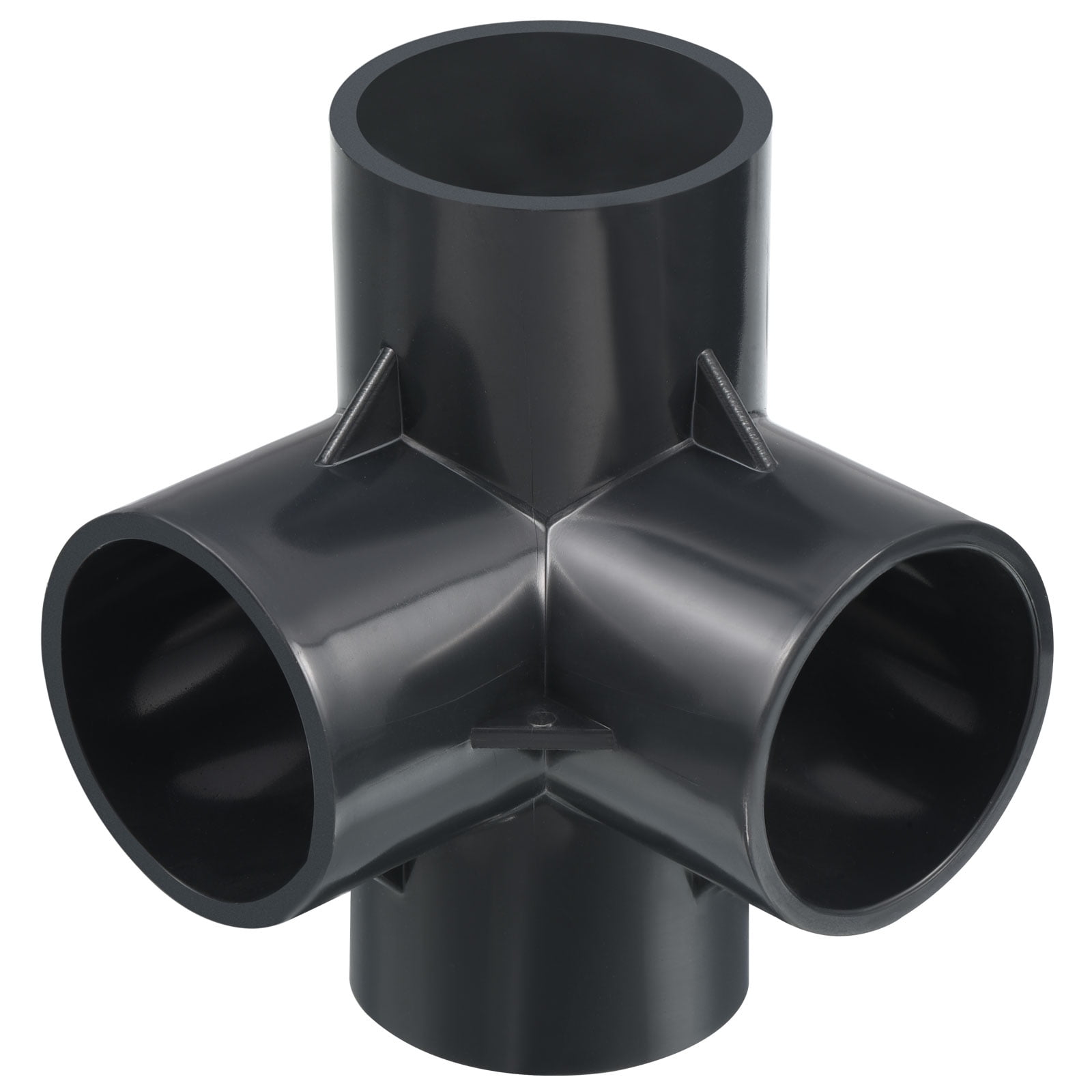 Uxcell 40mm ID Elbow Pipe Fittings UPVC 4 Way Side Outlet Cross ...