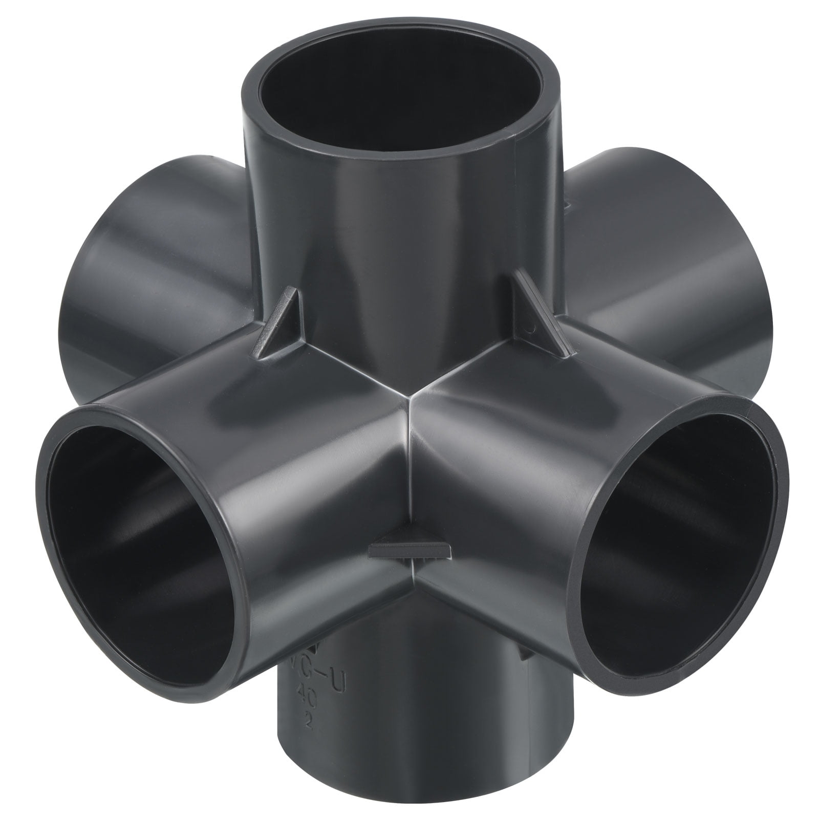 Uxcell 40mm ID UPVC Elbow Fitting 6 Way PVC Pipe Fittings Connector ...