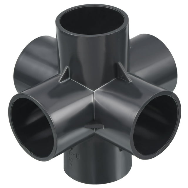 Uxcell 40mm ID UPVC Elbow Fitting 6 Way PVC Pipe Fittings Connector ...