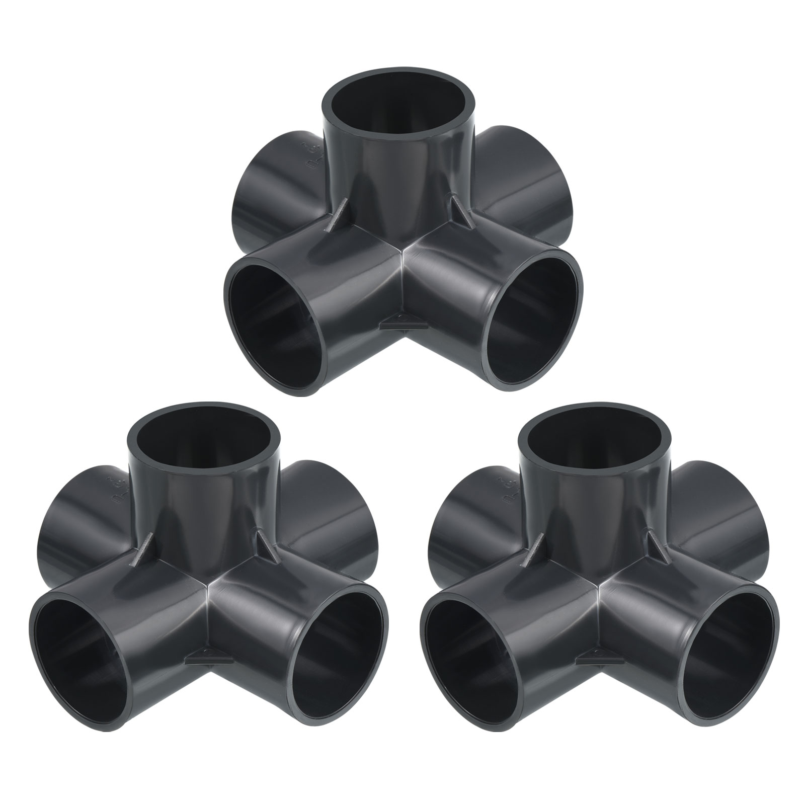 Uxcell 40mm ID UPVC Pipe Fittings 5 Way Elbow Side Outlet Furniture ...