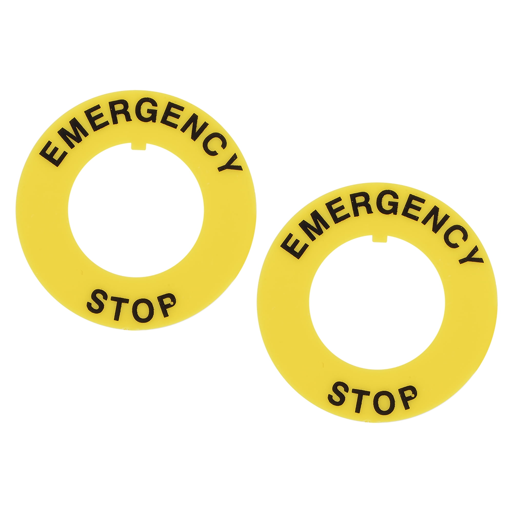 Uxcell 40mm OD 22mm ID Stop Sign For Push Button Switch 2 Pack ...