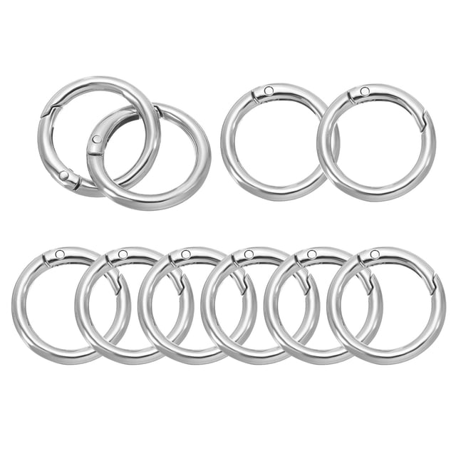 Uxcell 40mm OD Spring O Rings Round Clasp Clip Trigger Snap Spring ...