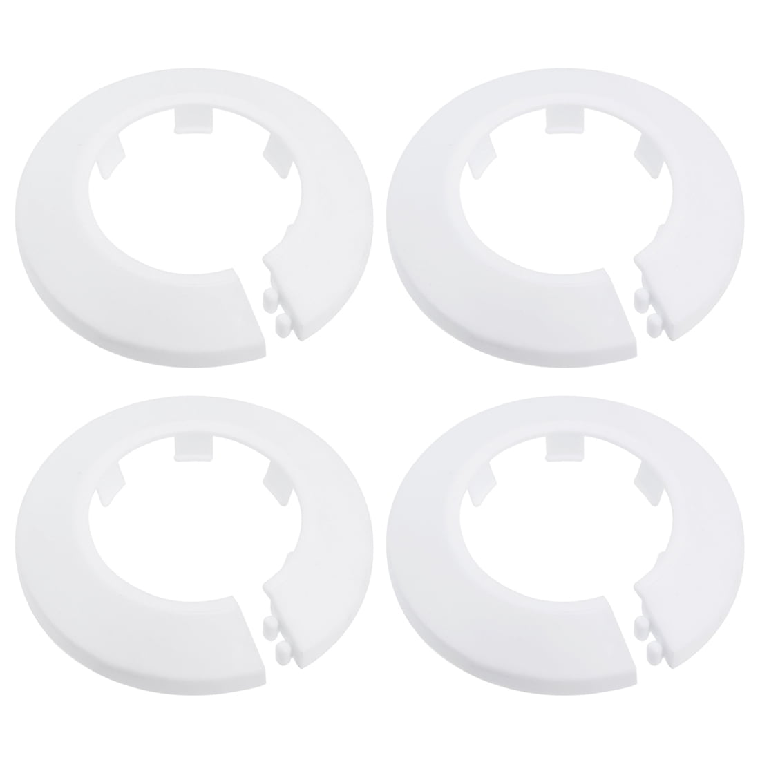 Uxcell 40mm PP Plastic Water Pipe Cover Decoration White 4 Pack ...
