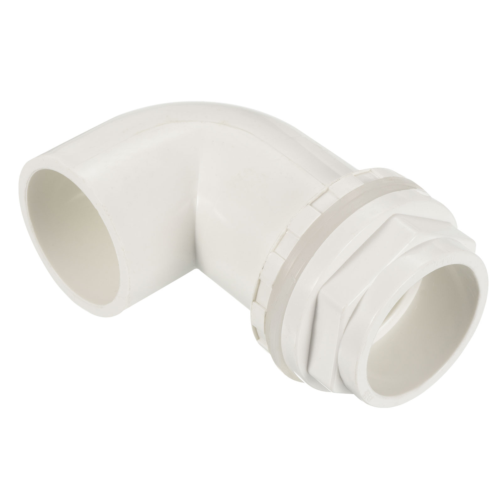 Uxcell 40mm PVC Elbow Water Tank Pipe Connector Coupling Fitting ...