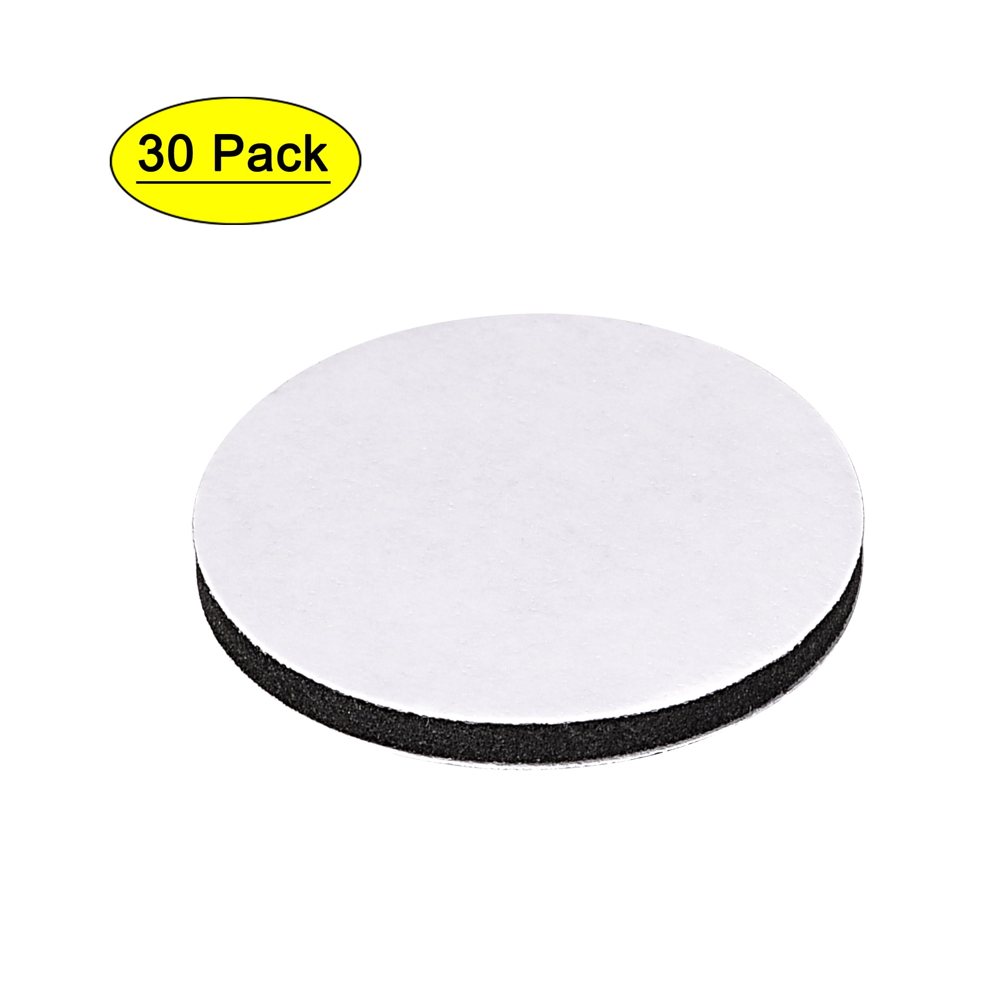 Uxcell 40mm Round EVA Foam Double Sided Sticky Pads Adhesive Tape Black ...