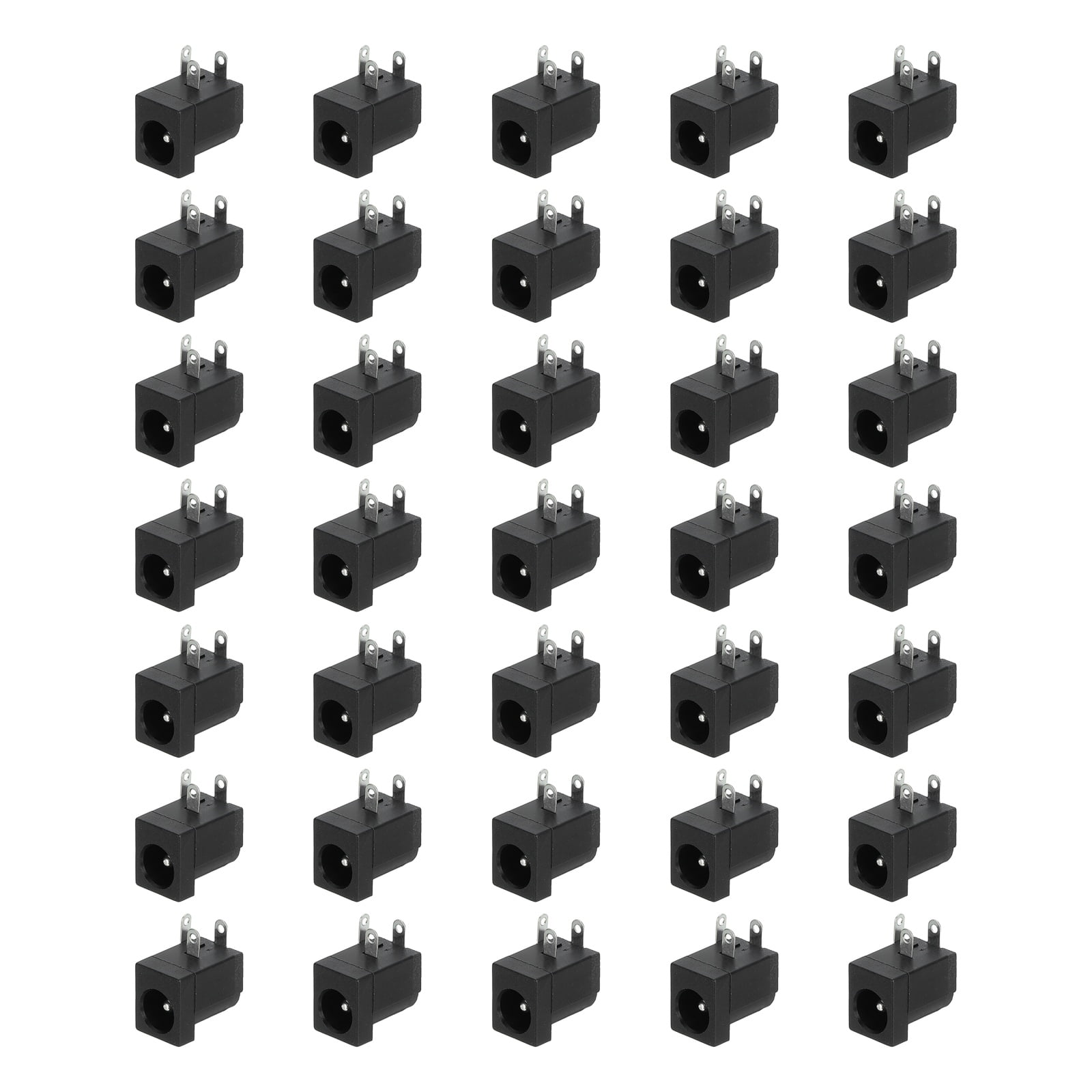 Uxcell 40pcs DC5521 Power Jack, 30V 0.5A 5.5x2.1mm 3 Pin DC Power ...