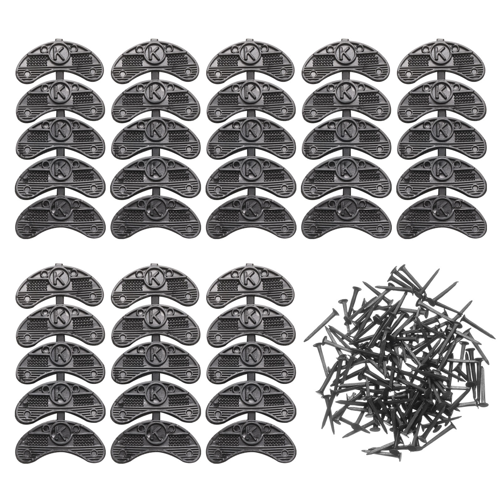 Uxcell 40pcs Heel Taps Rubber Pad Replacement Set Medium Size with ...