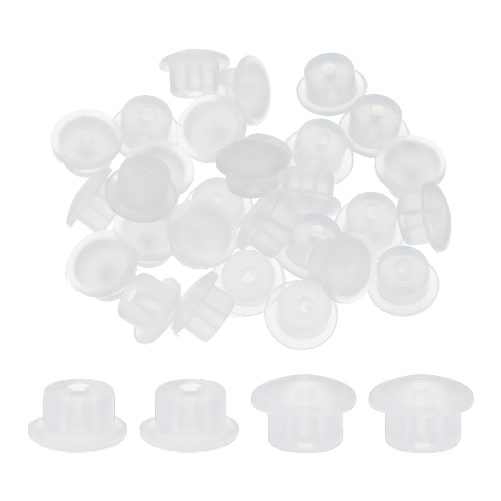 Uxcell 40pcs Hole Plugs Fit for 5mm(1/5") Hole, Round Snap Plug for ...