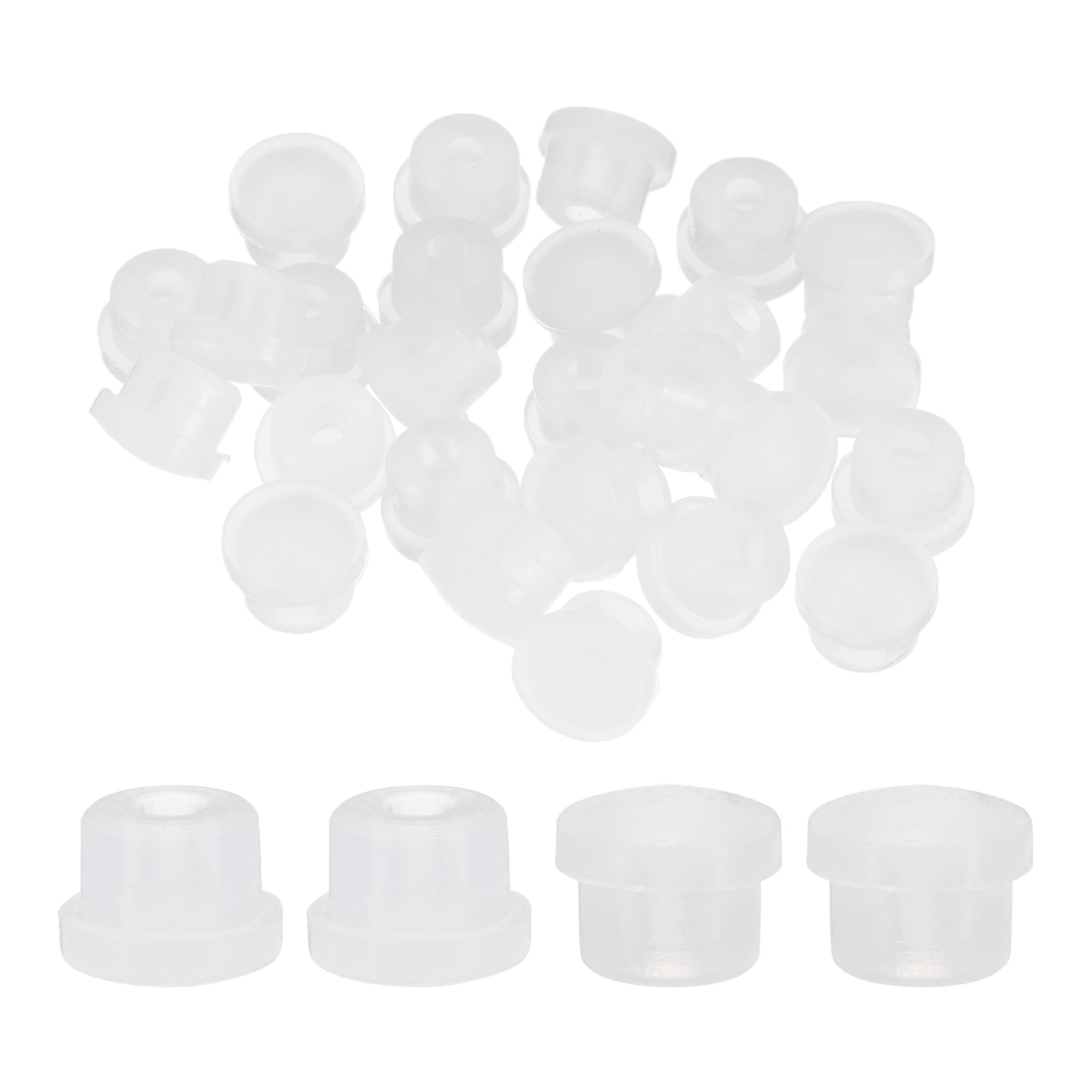 Uxcell 40pcs Hole Plugs Fit for 6mm(1/5") Hole, Round Snap Plug for ...