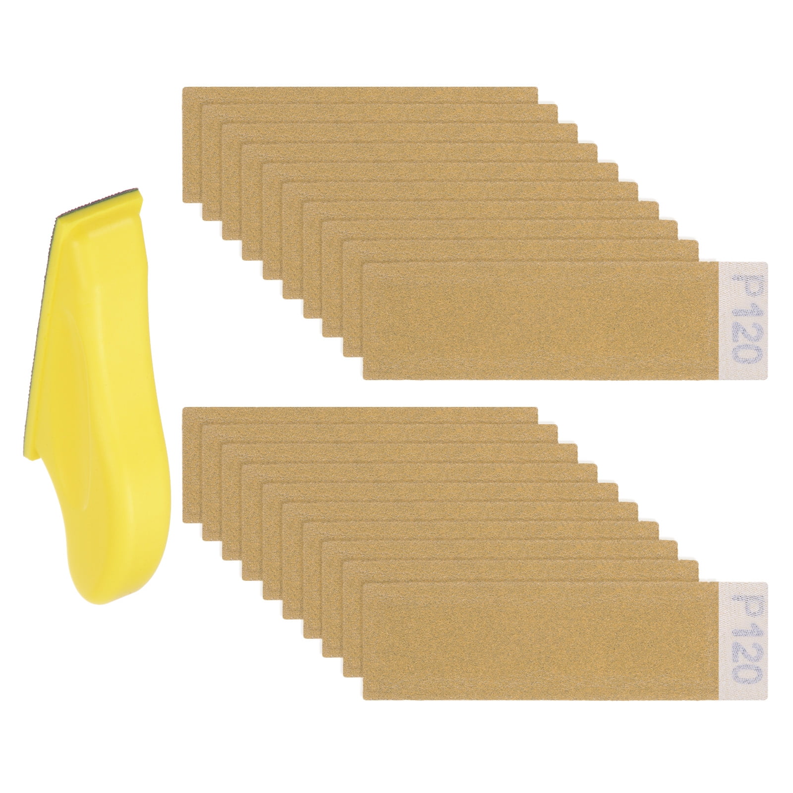 Uxcell 40pcs Micro Detail Sander Paper Kit 120 Grit Wet Dry Hook & Loop ...