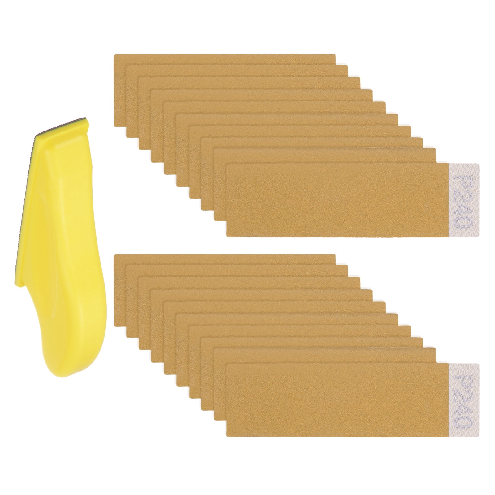 Uxcell 40pcs Micro Detail Sander Paper Kit 240 Grit Wet Dry Hook & Loop ...