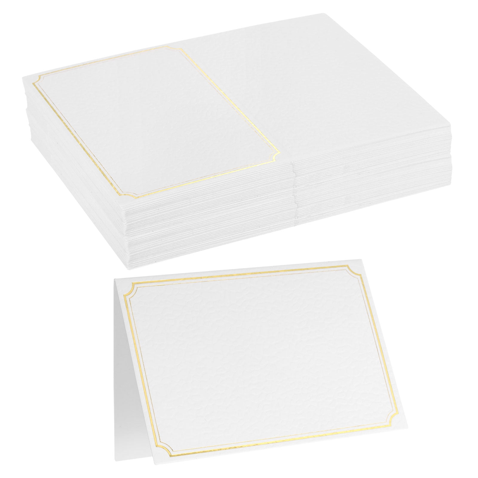 Uxcell 40pcs Place Cards, Line Border Printable Place Name Cards for ...