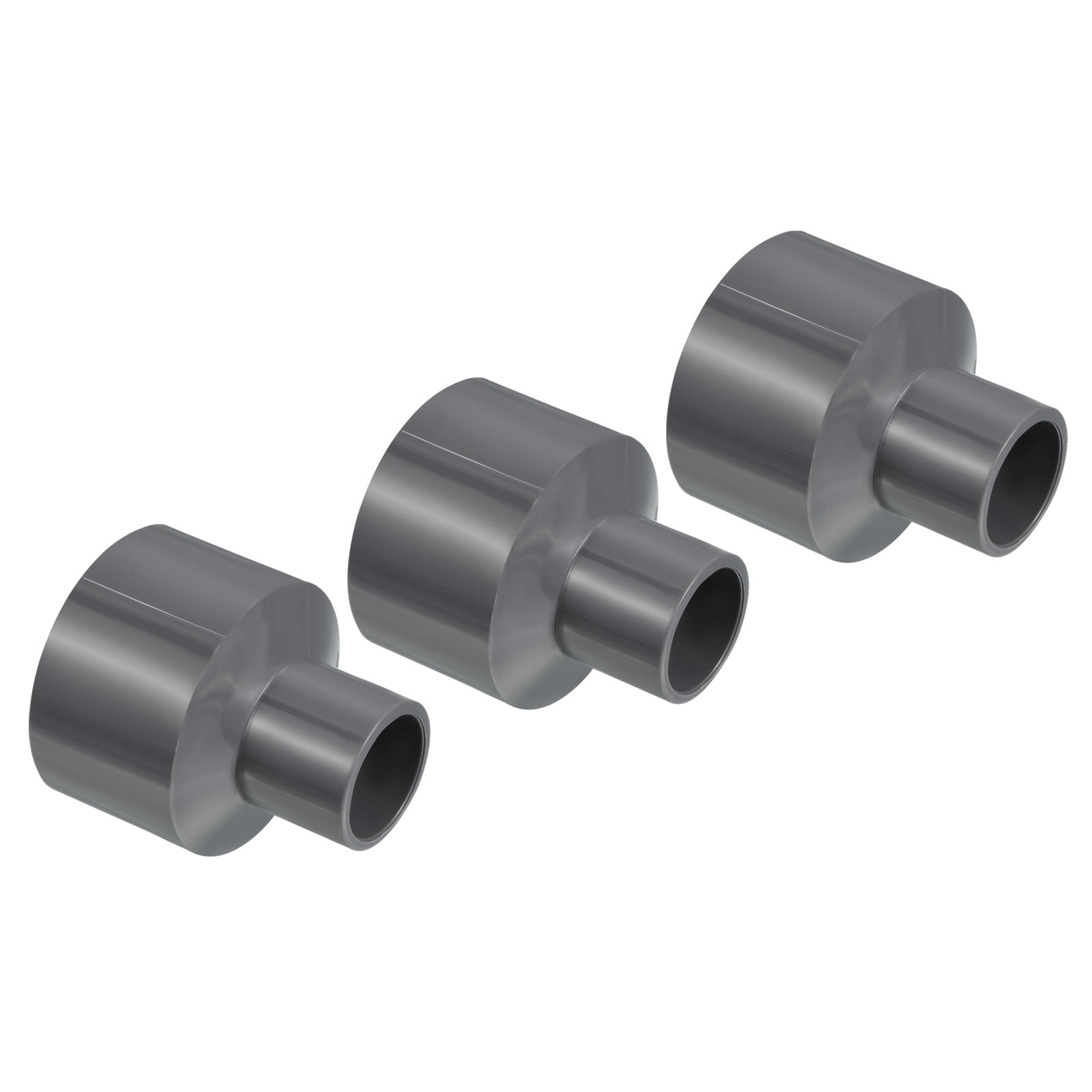 Uxcell Polyvinyl Chloride Reducer Pipe Fitting 1.57 inch x 0.79 inch 3 ...