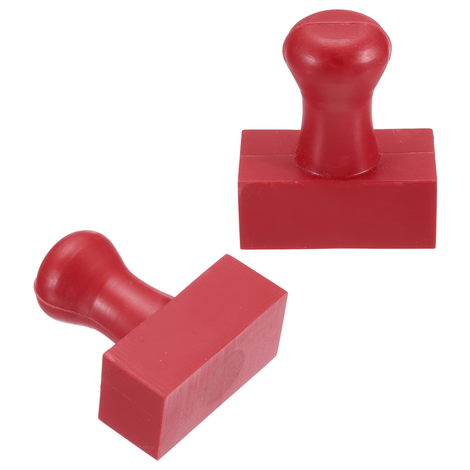 Uxcell 40x20mm Stamp Rubber Round Handle, 2 Pcs Rubber Stamp Mounts ...
