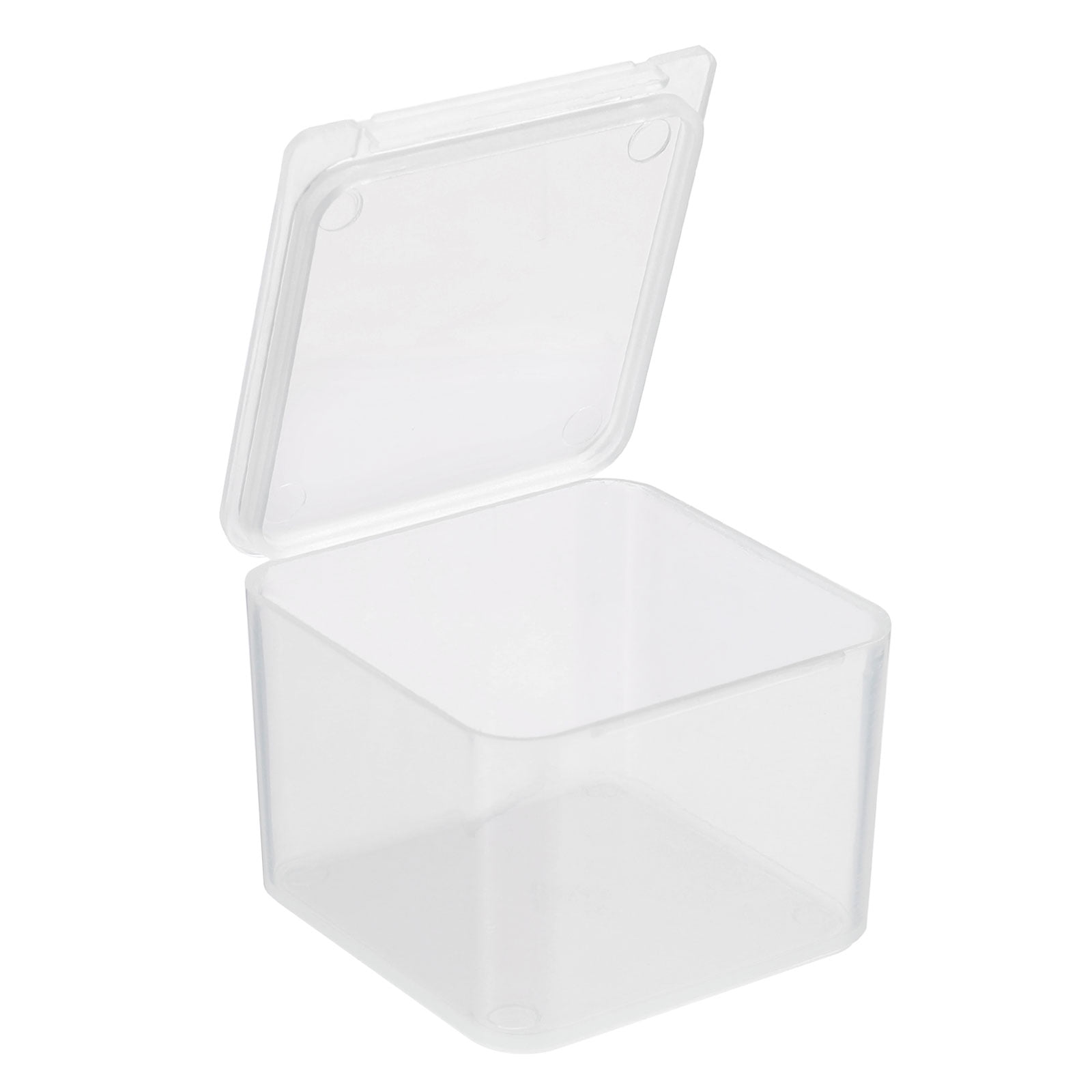 Uxcell 40x28mm Plastic Square Clear Storage Container Box with Lid, 24 ...