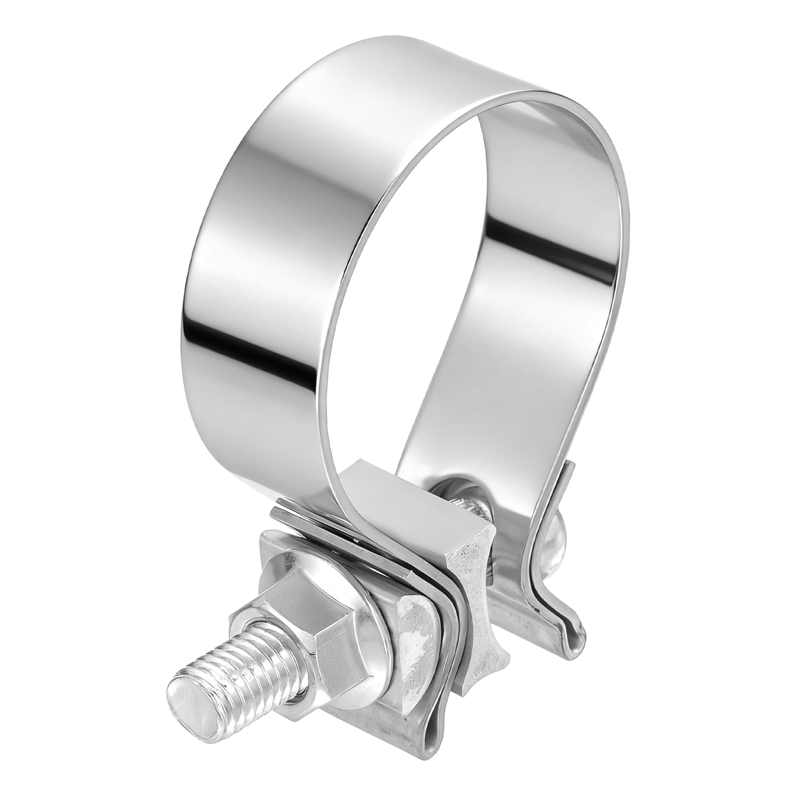 Uxcell 410 Stainless Steel Exhaust Clamps 2.09" Narrow Band Muffler ...